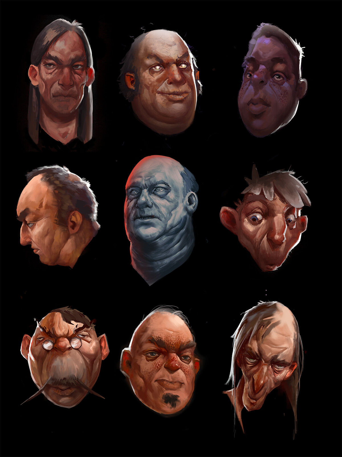ArtStation - head practice