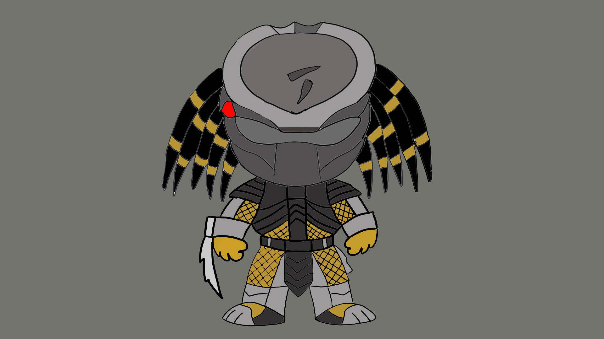 how to draw chibi predator