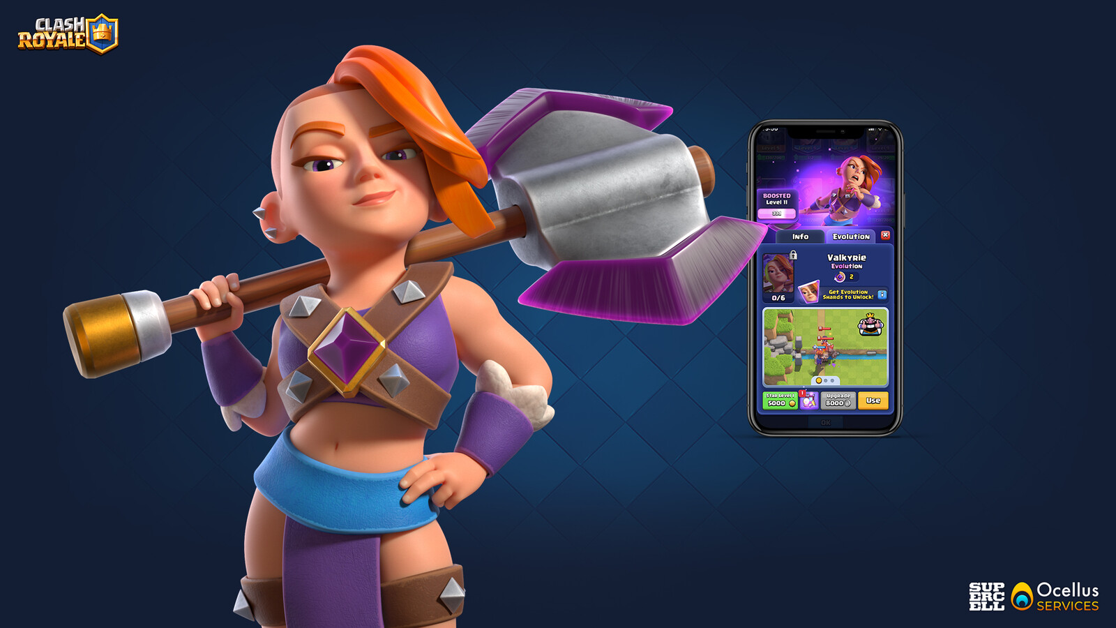 Ocellus - SERVICES - Clash Royale - Valkyrie Evolution