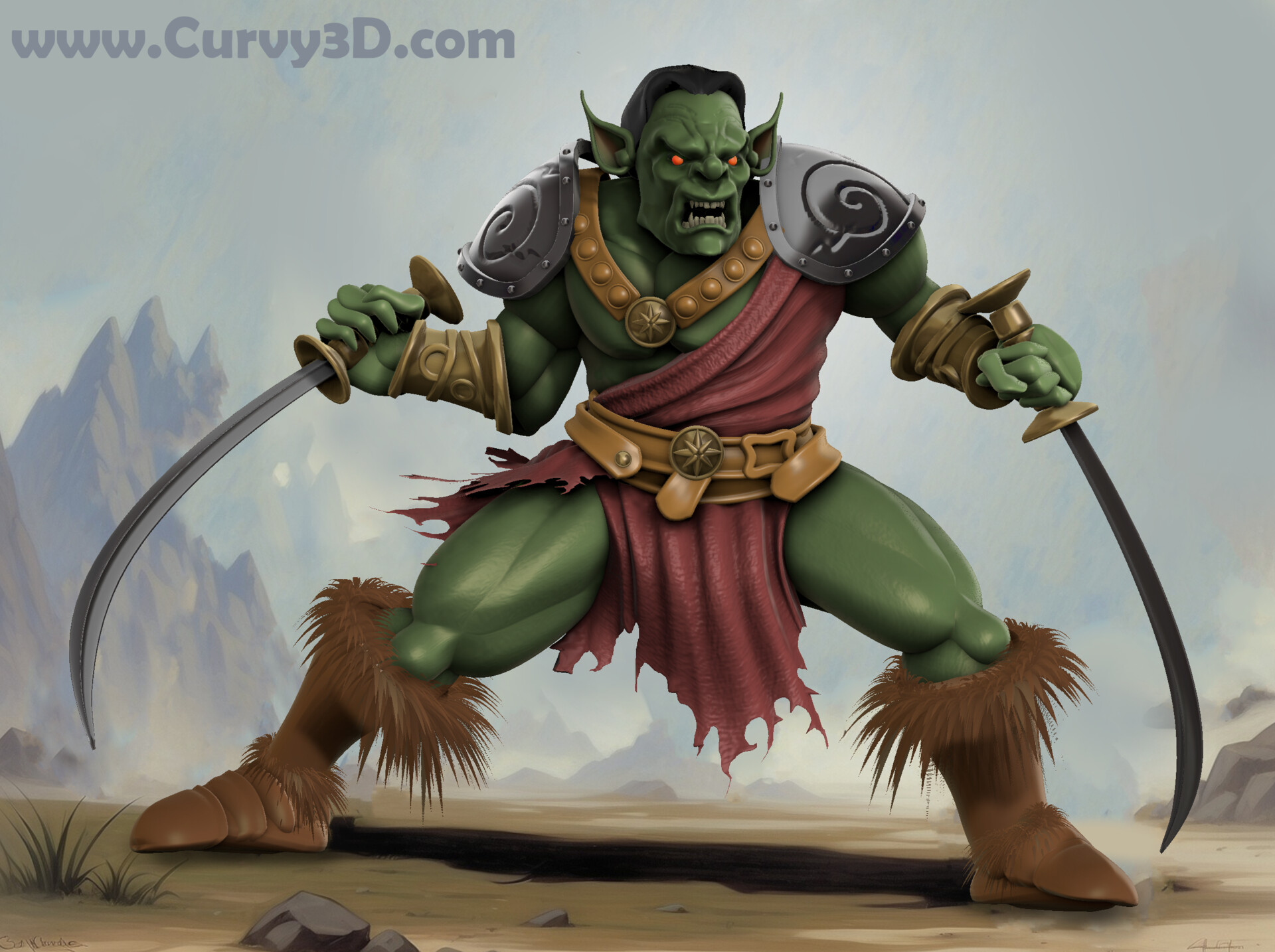 ArtStation - Orc Swordsman