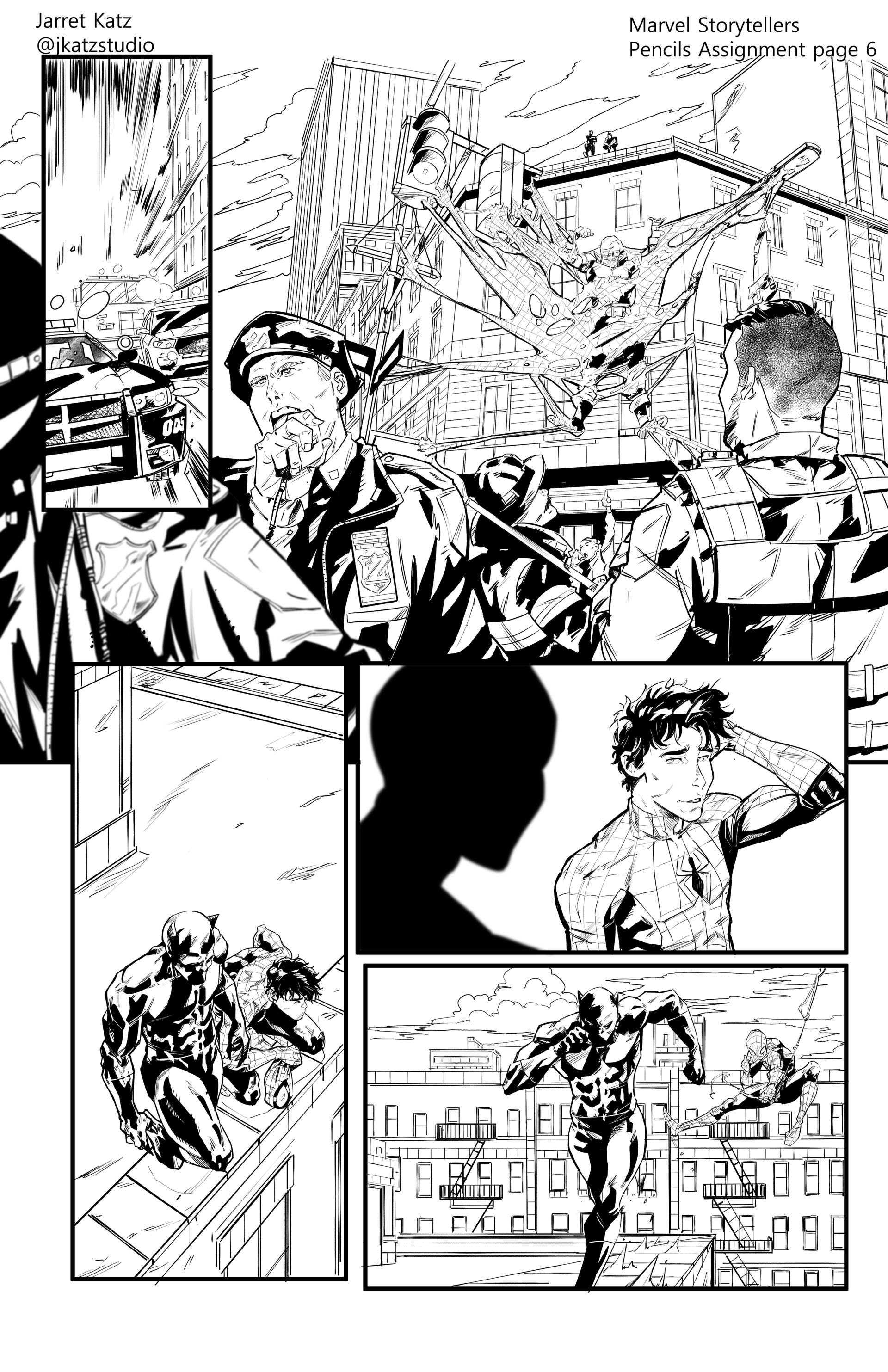 Jarret Katz - Proko Marvel Storytellers Comic Book Pages