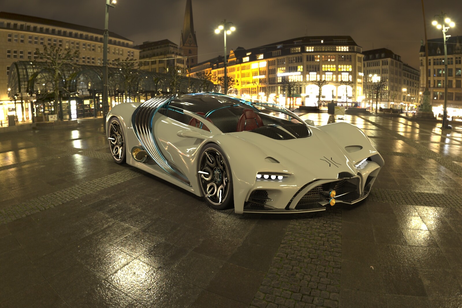 ArtStation - The hypercar Hyperion XP1 3d model with Blender Software