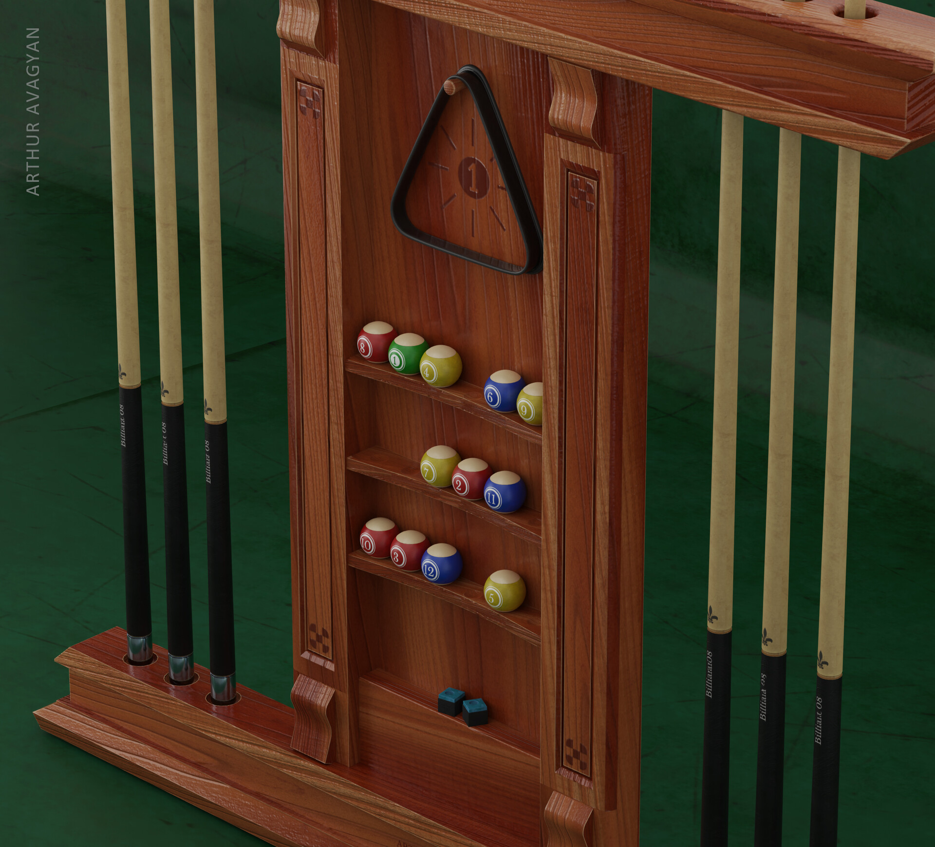 ArtStation - 3D Billiard Collection/Modeling and Texturing