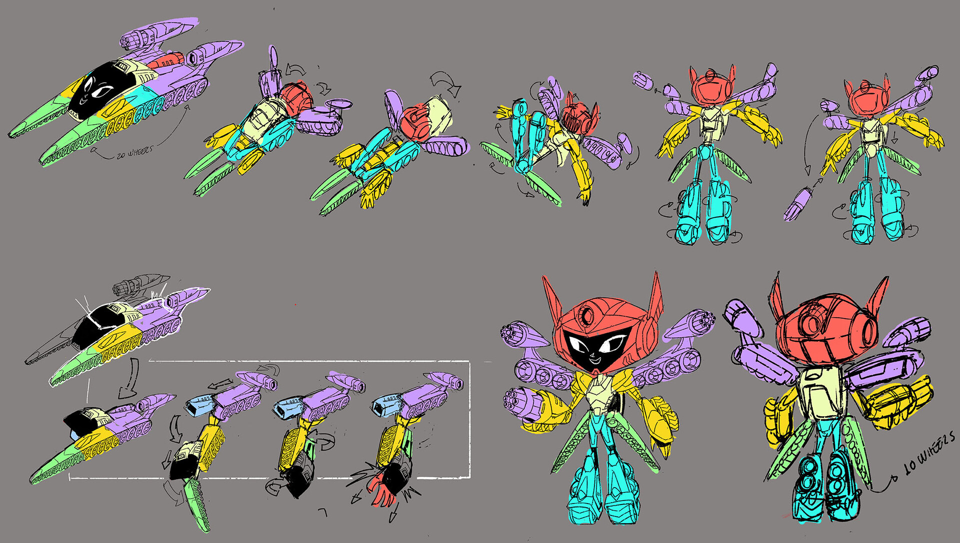 Marcelo Matere - Penn Zero: Part-Time Hero Characters Design