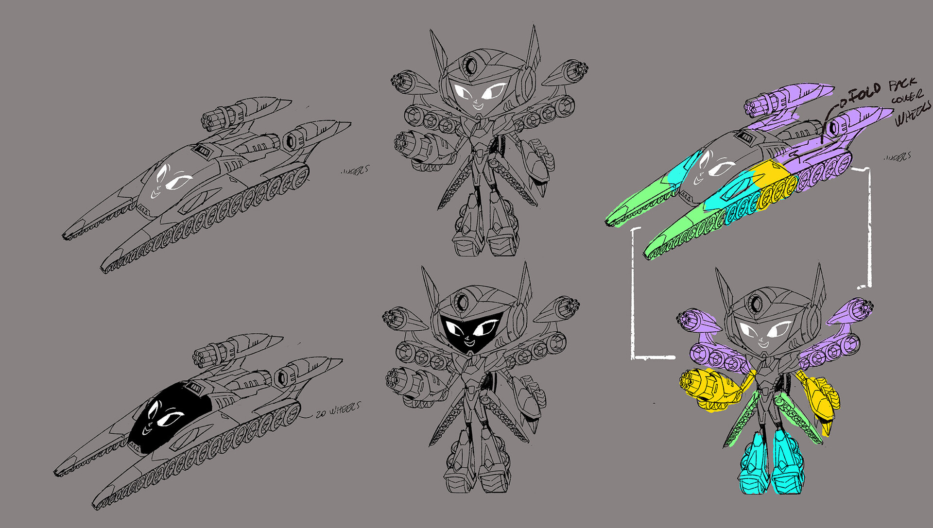 Marcelo Matere - Penn Zero: Part-Time Hero Characters Design