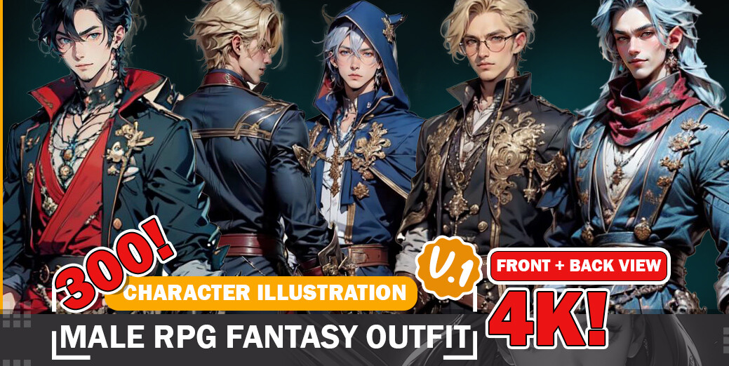 4K Anime Reference Art for Artists and Enthusiasts - 300 Epic Male ...