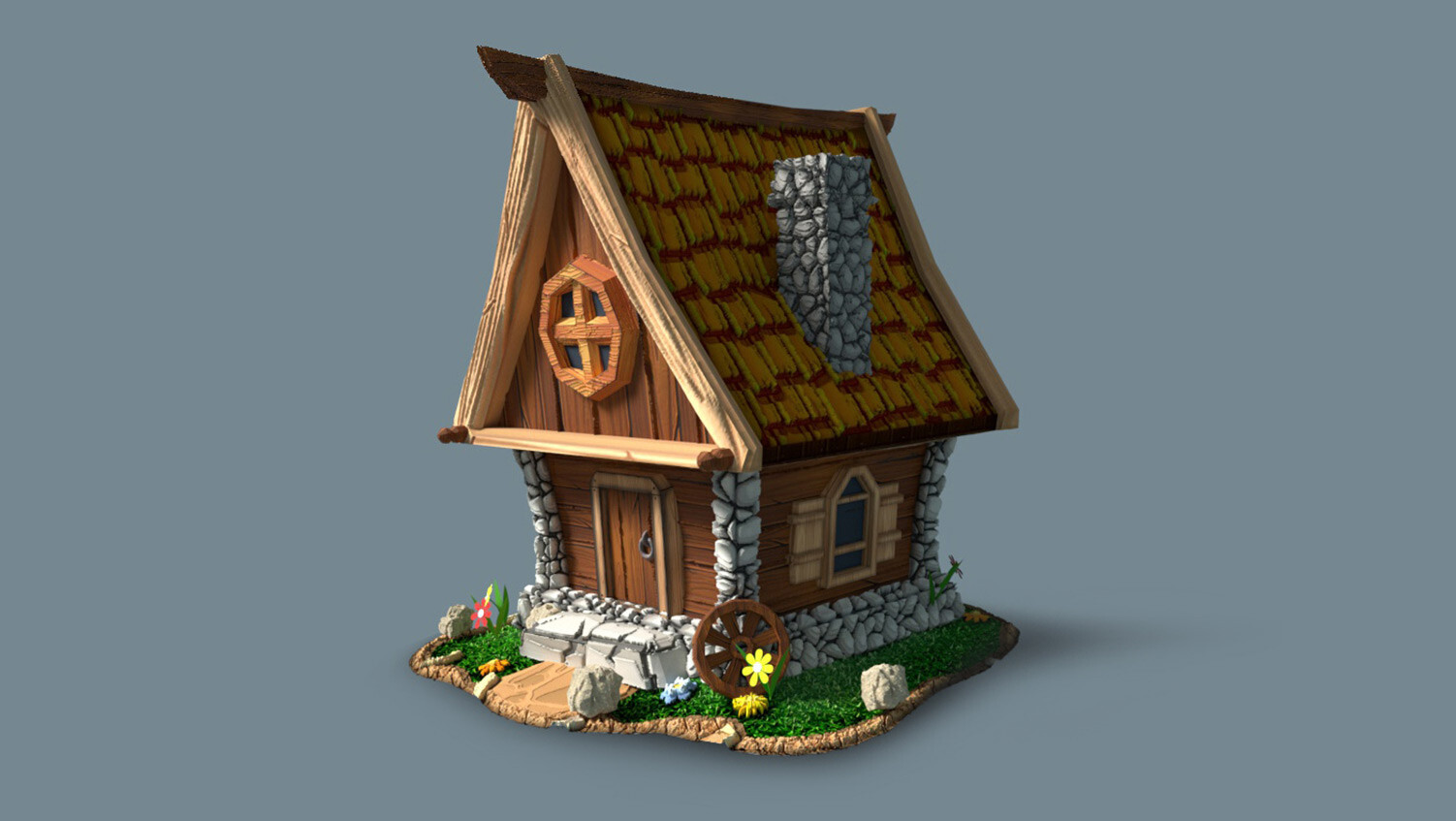 ArtStation - Cartoon house from fairy tales
