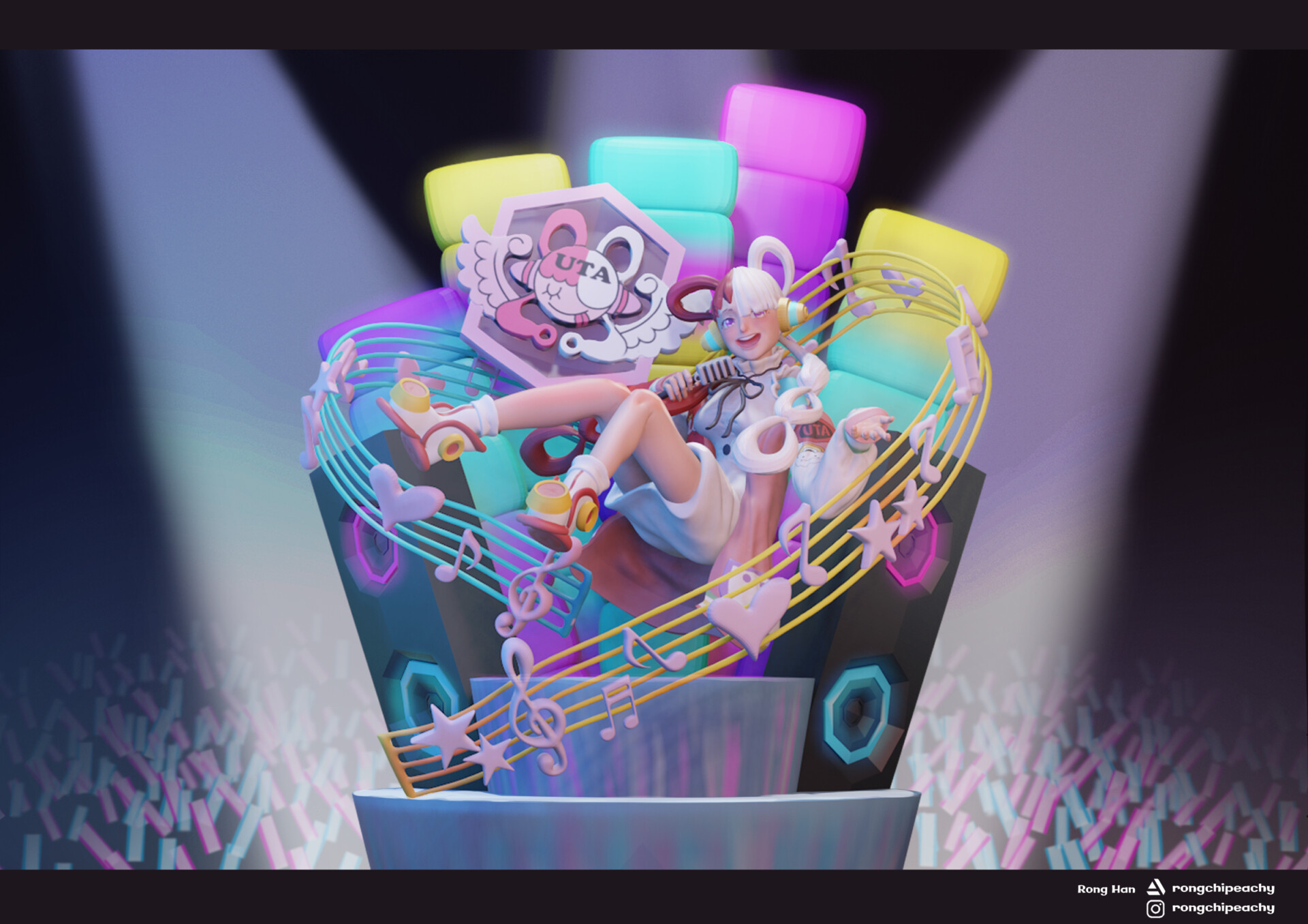 ArtStation - One piece UTA figure