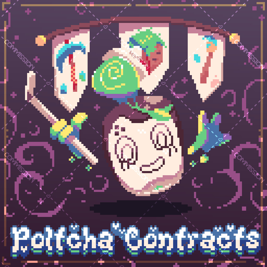 ArtStation - Minecraft Commission - Polteageist Contracts Map Art