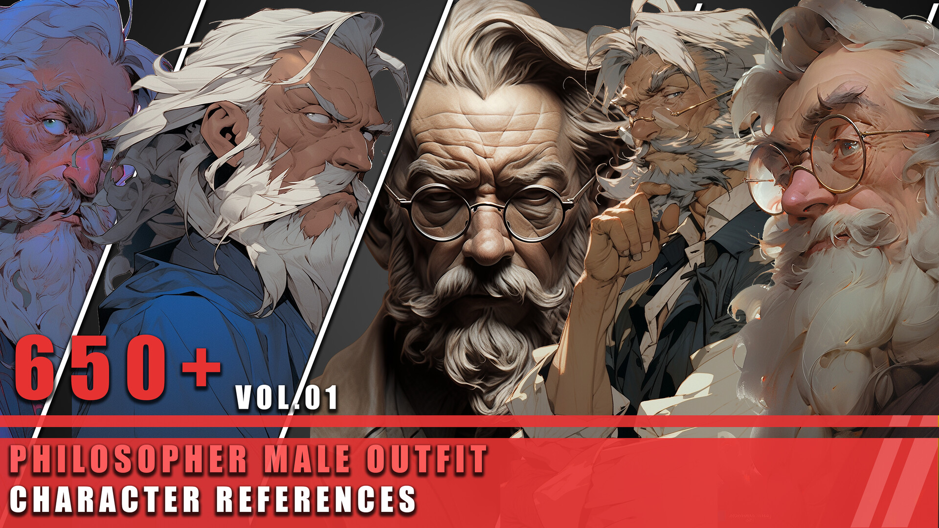 WaterLaw's Studio - 650+ Philosopher Male Outfit - Character References ...