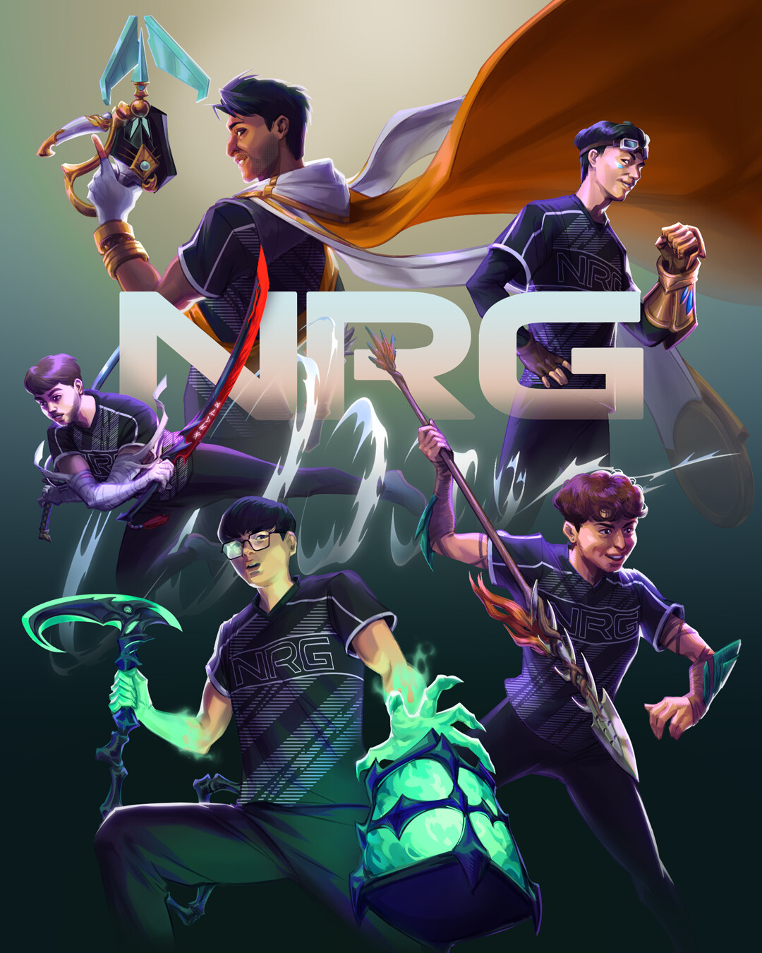 ArtStation - League of Legends | Worlds Wallpaper - NRG