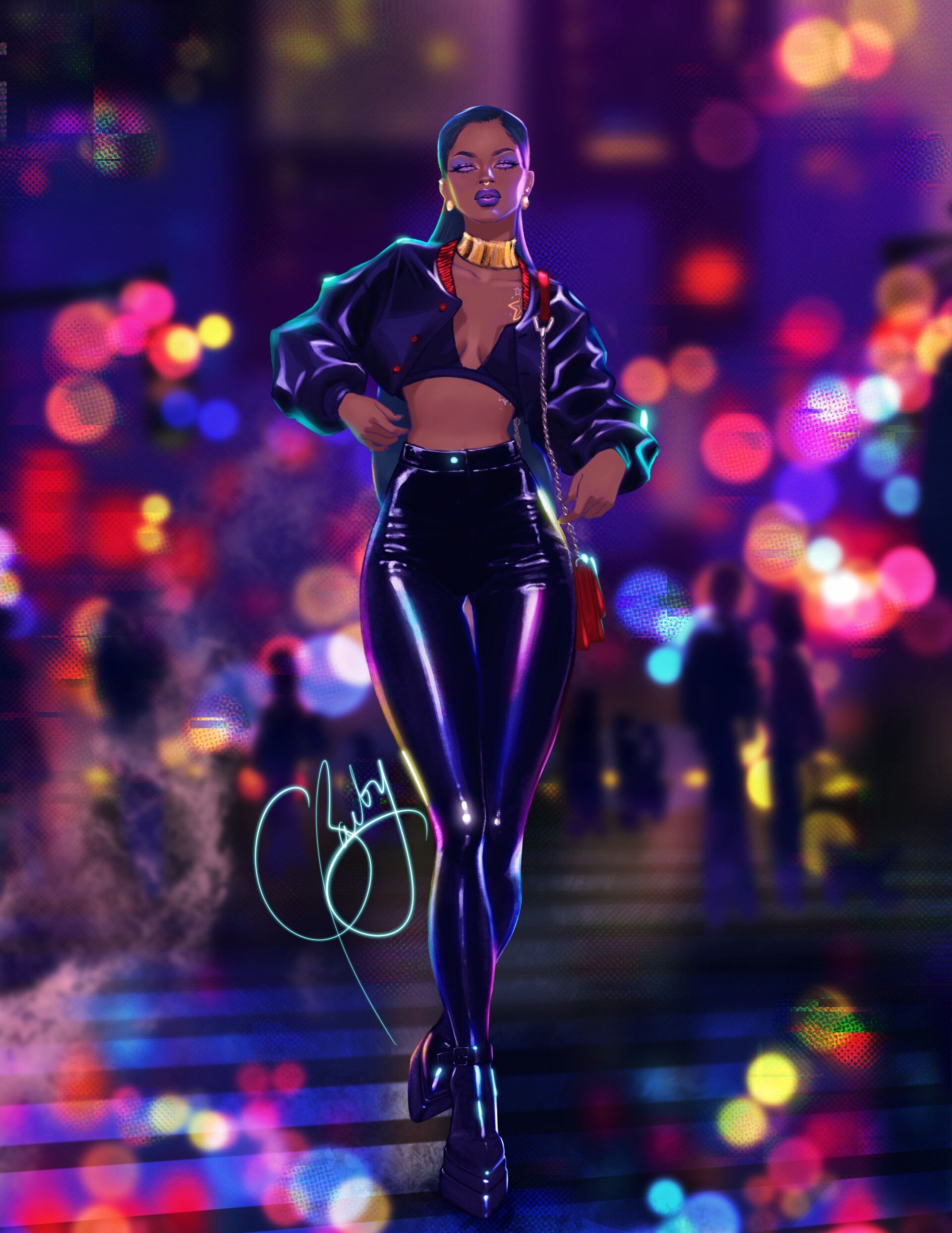ArtStation - L'ola night out