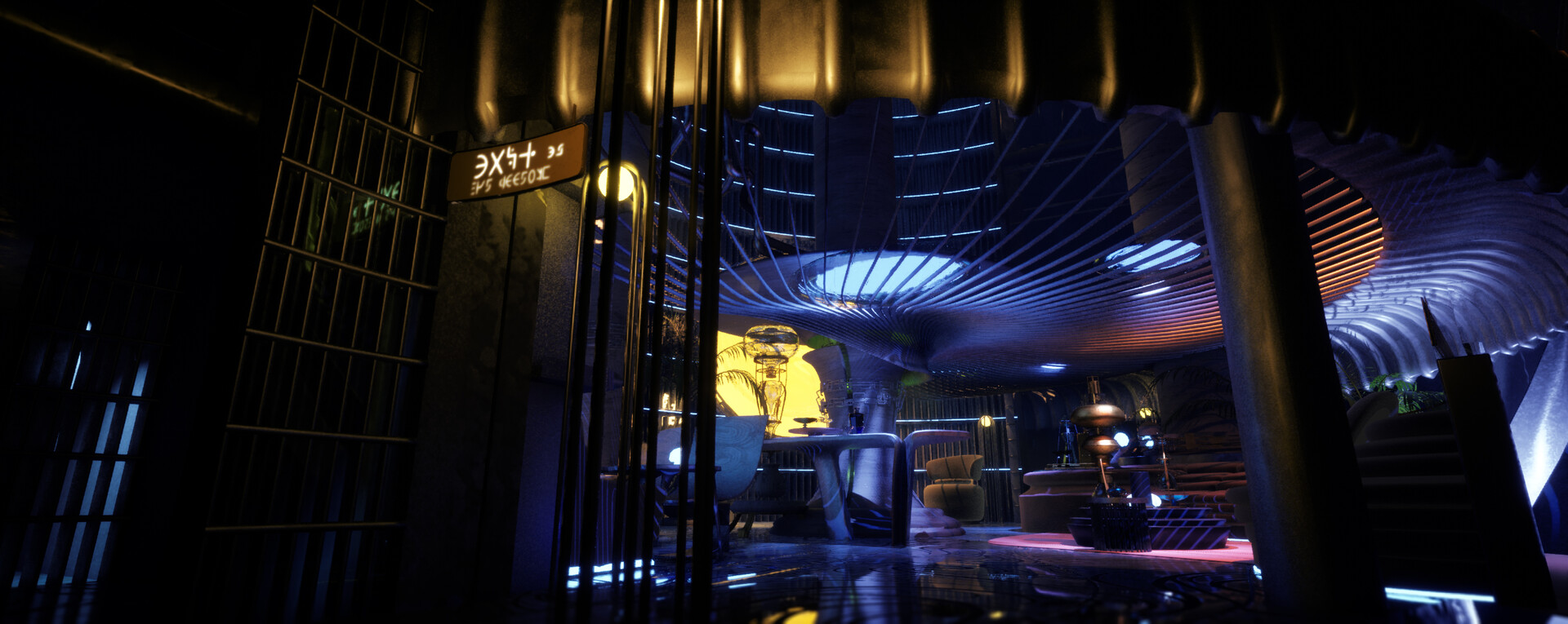 ArtStation - Unreal 5 Desert Sphere - Rear - Nightclub