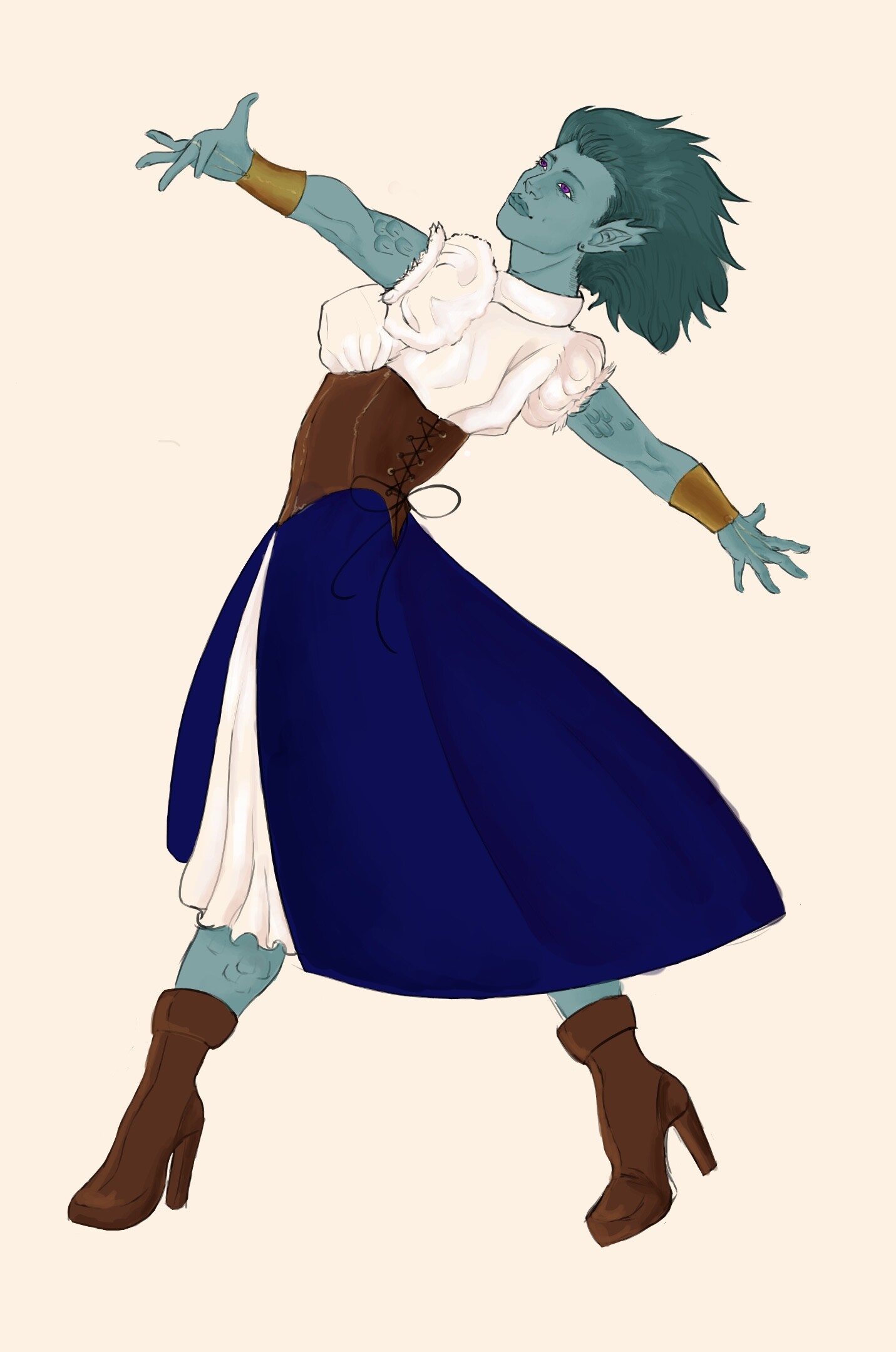 ArtStation - Comission, the Sea Elf.