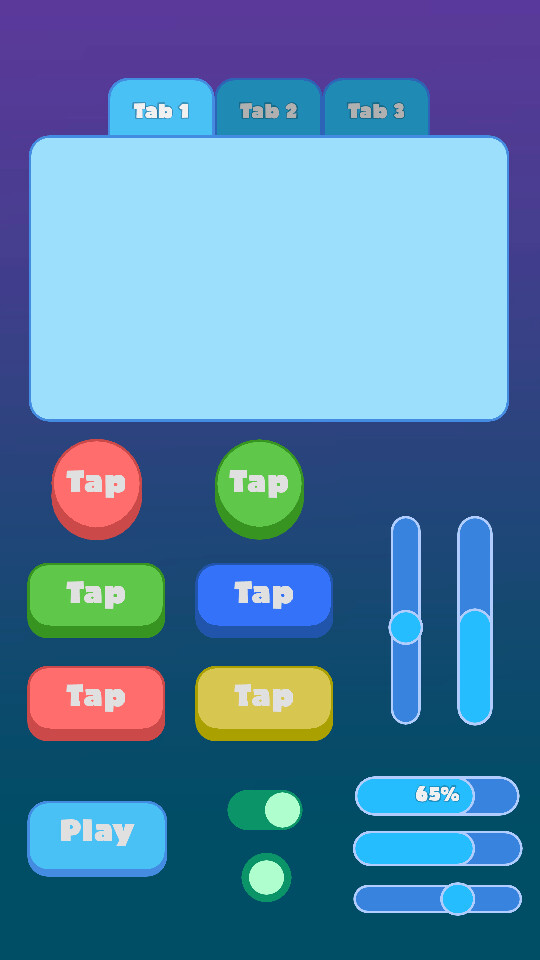 ArtStation - [GIF] Hypercasual Game UI