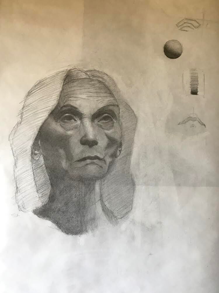 ArtStation - Female Portrait Drawing