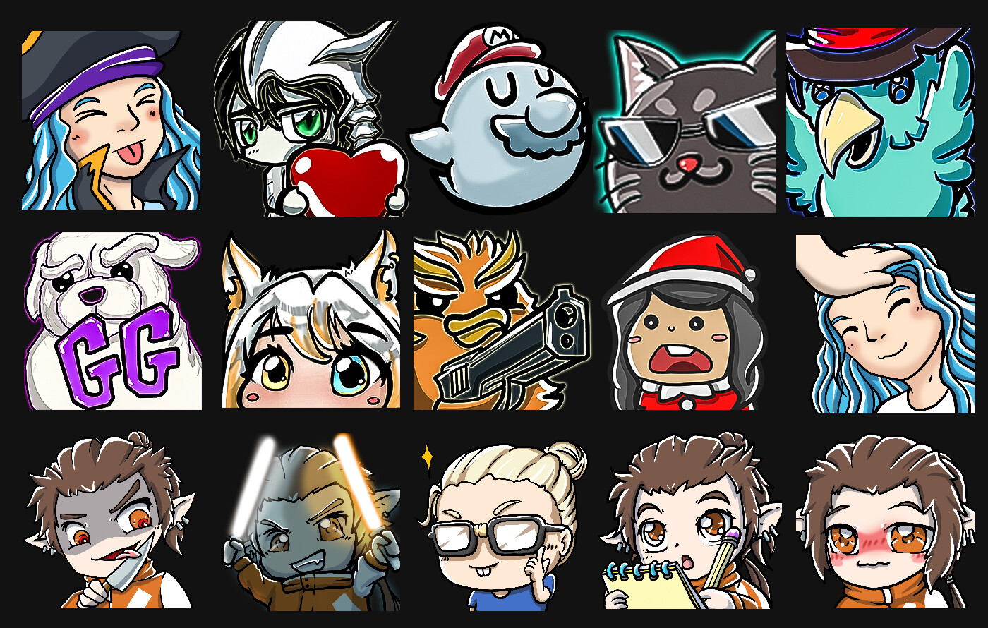 ArtStation - Emotes Collection from Commission