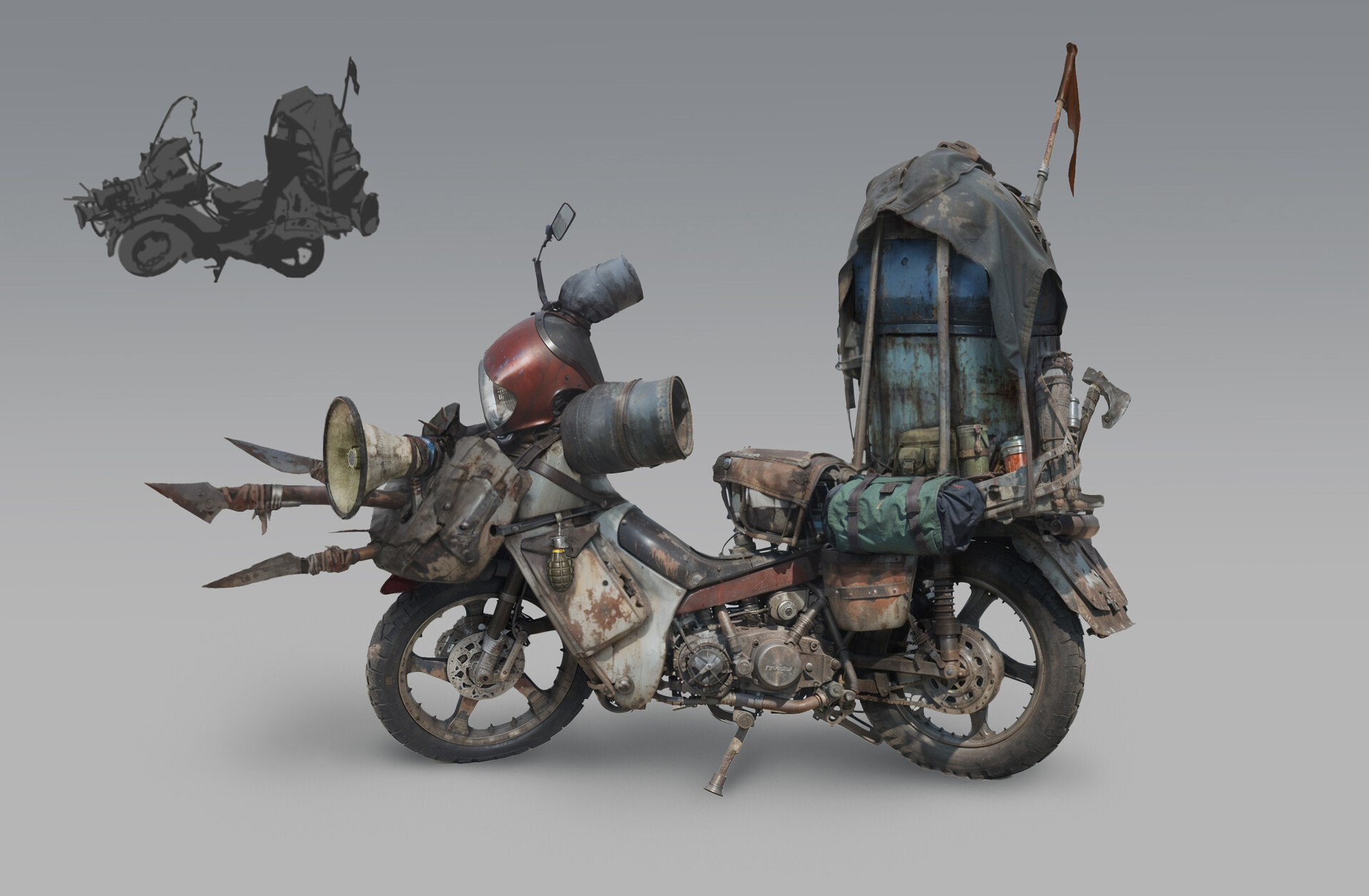 ArtStation - Apocalypse Series_Motorcycle
