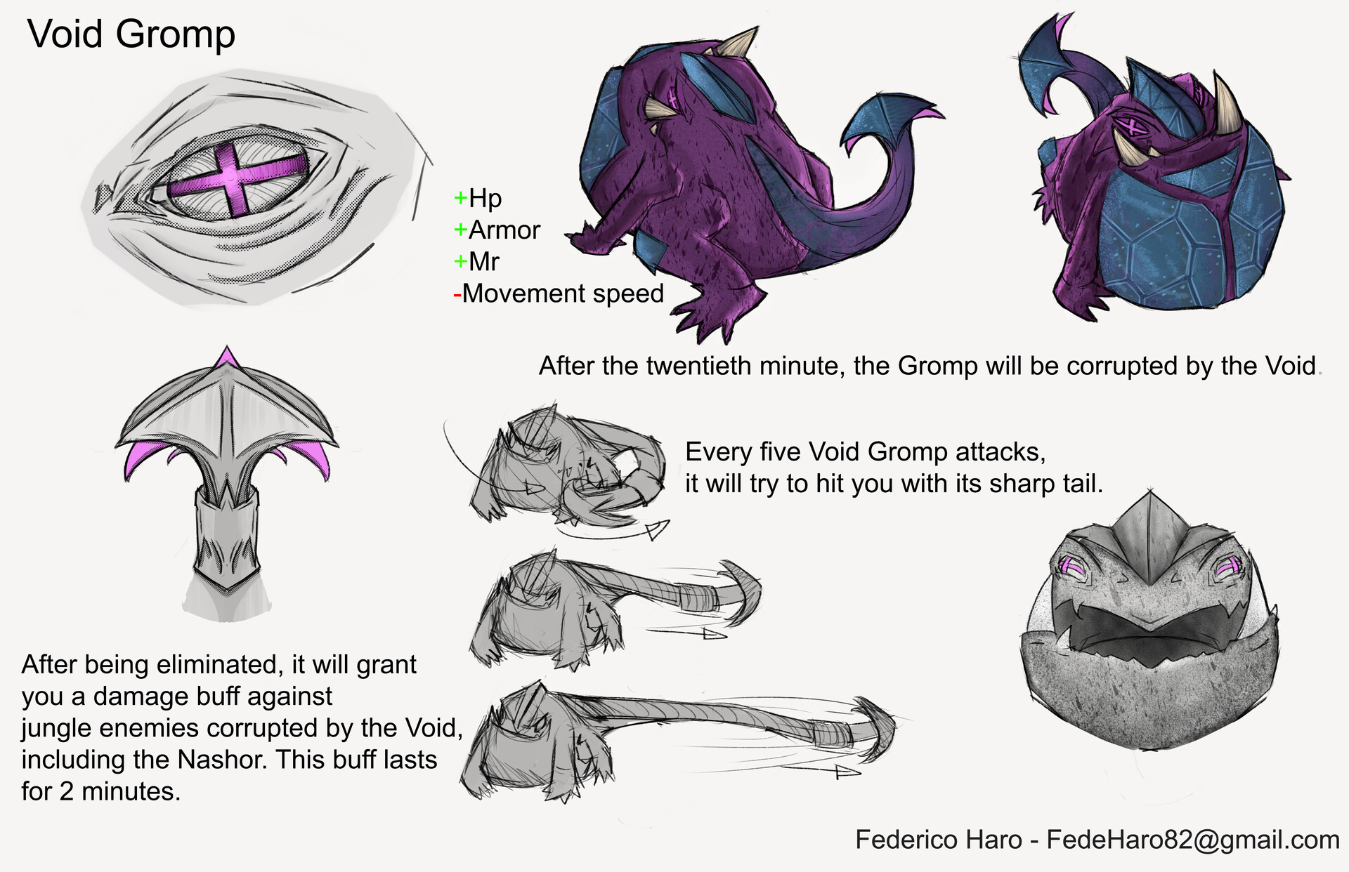 ArtStation - Void Gromp - Fanmade concept (League of legends)