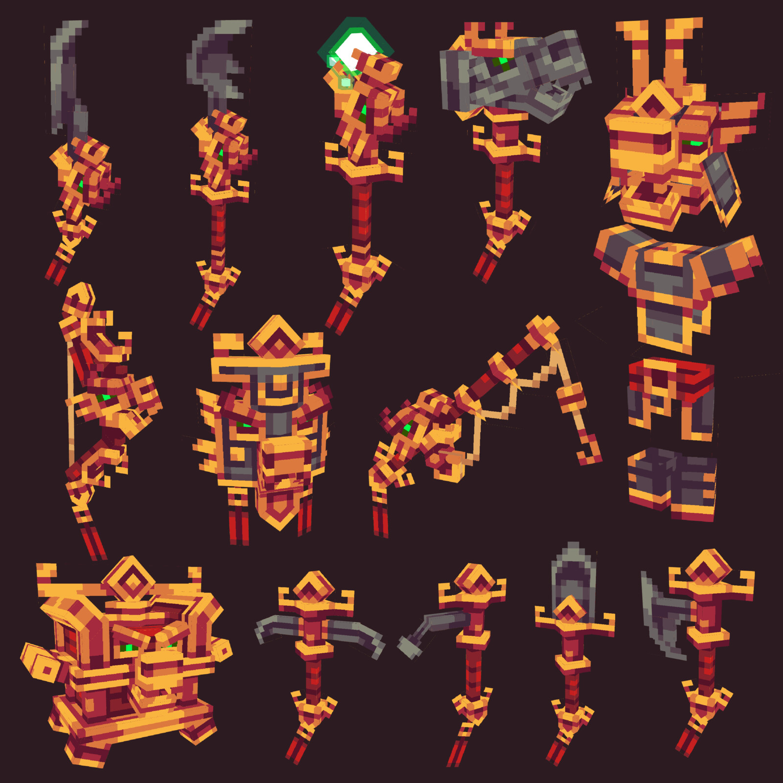 w11shes - Minecraft Lunar New Year set