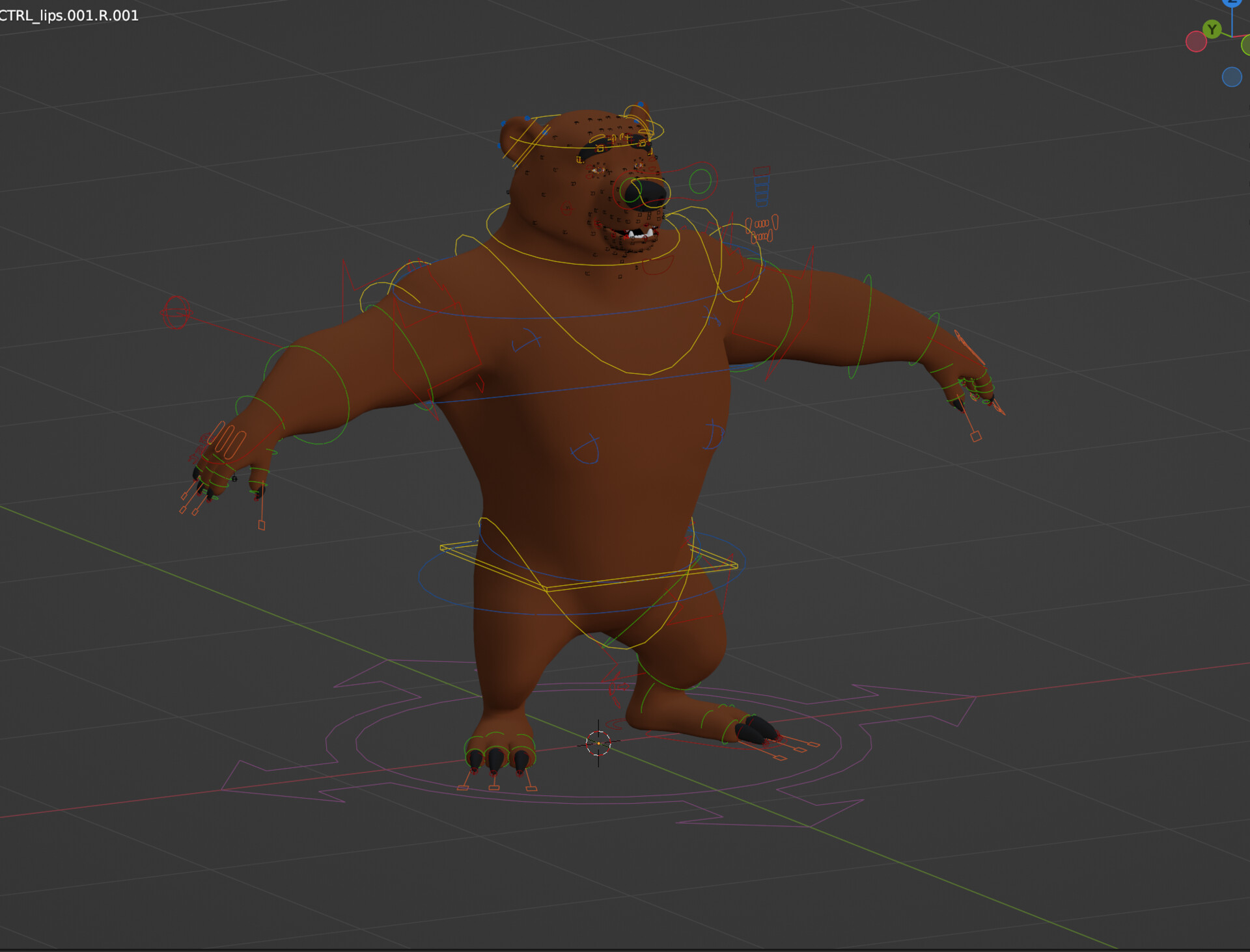 ArtStation - 3d rig bear
