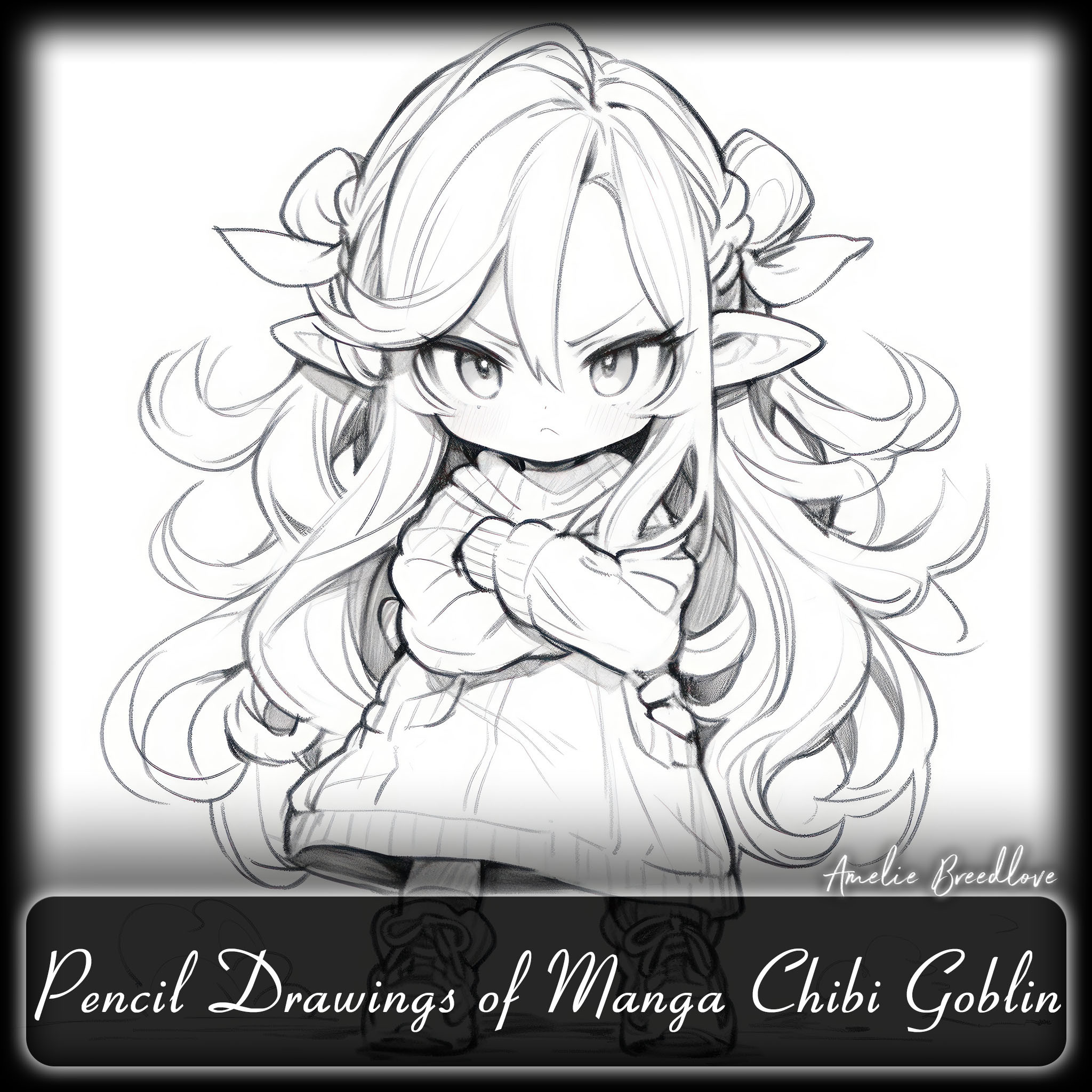 Amelie Anime - 200 Pencil Drawings of Manga Chibi Goblin (Full Body ...