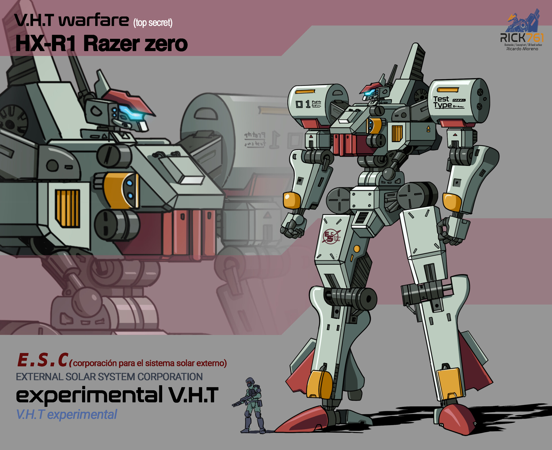 ArtStation - mecha Razer zero