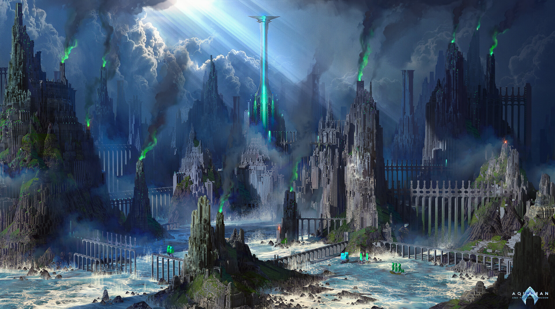 Ivan Laliashvili - The Lost Kingdom - Necrus (Black City) concept design