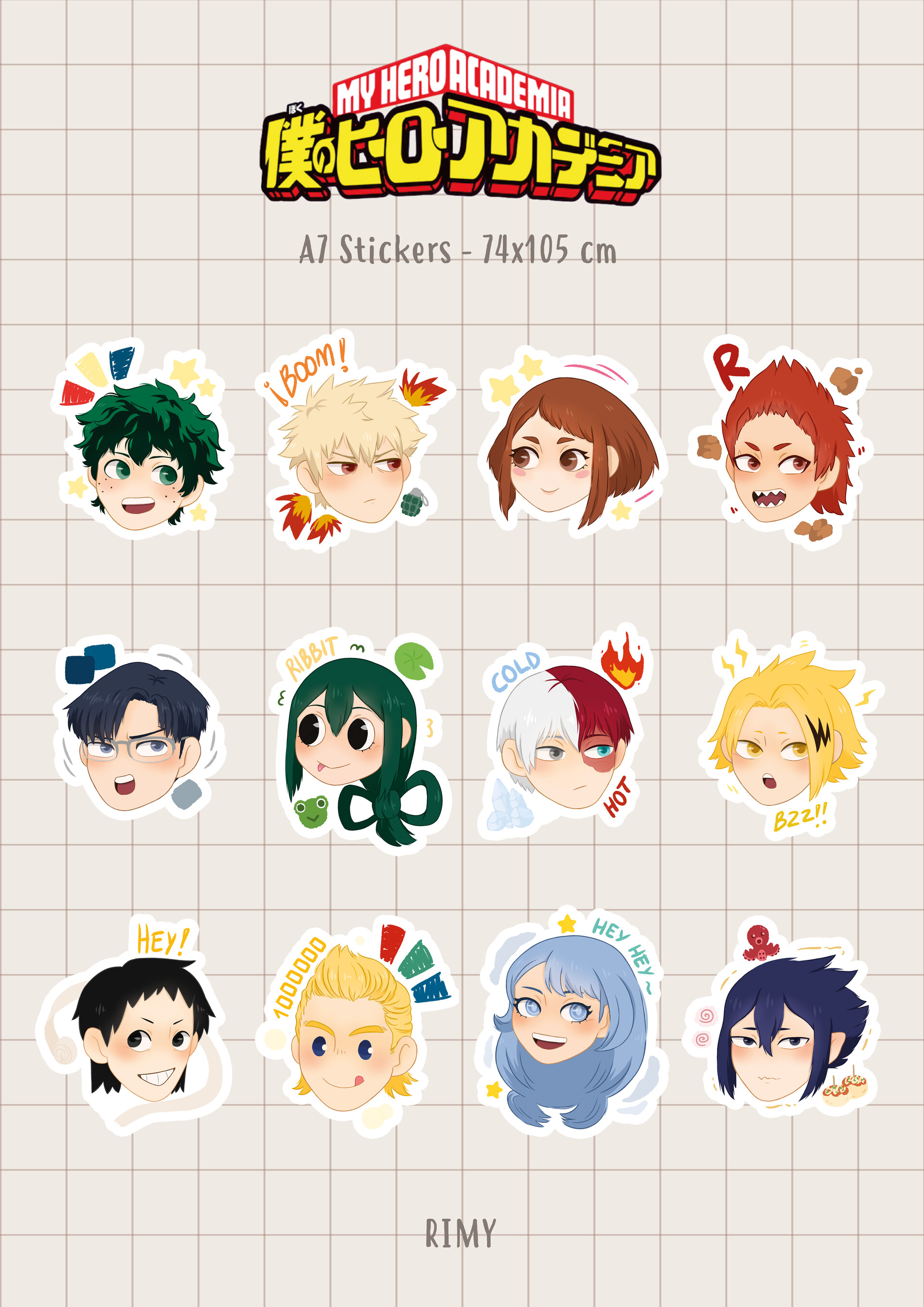 Rimy - My Hero Academia Stickers