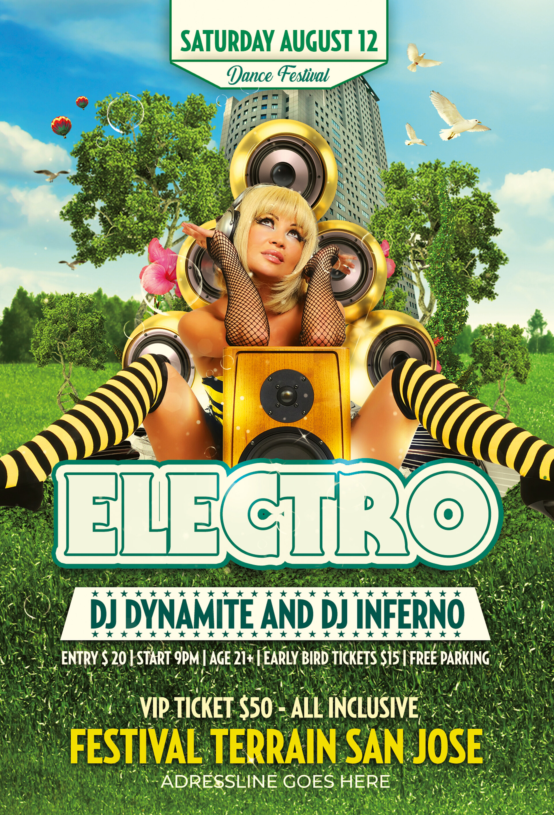 ArtStation - Electrofest flyer