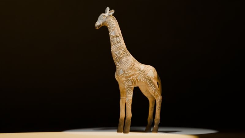 ArtStation - 3D Modelling of Craft Model Giraffe
