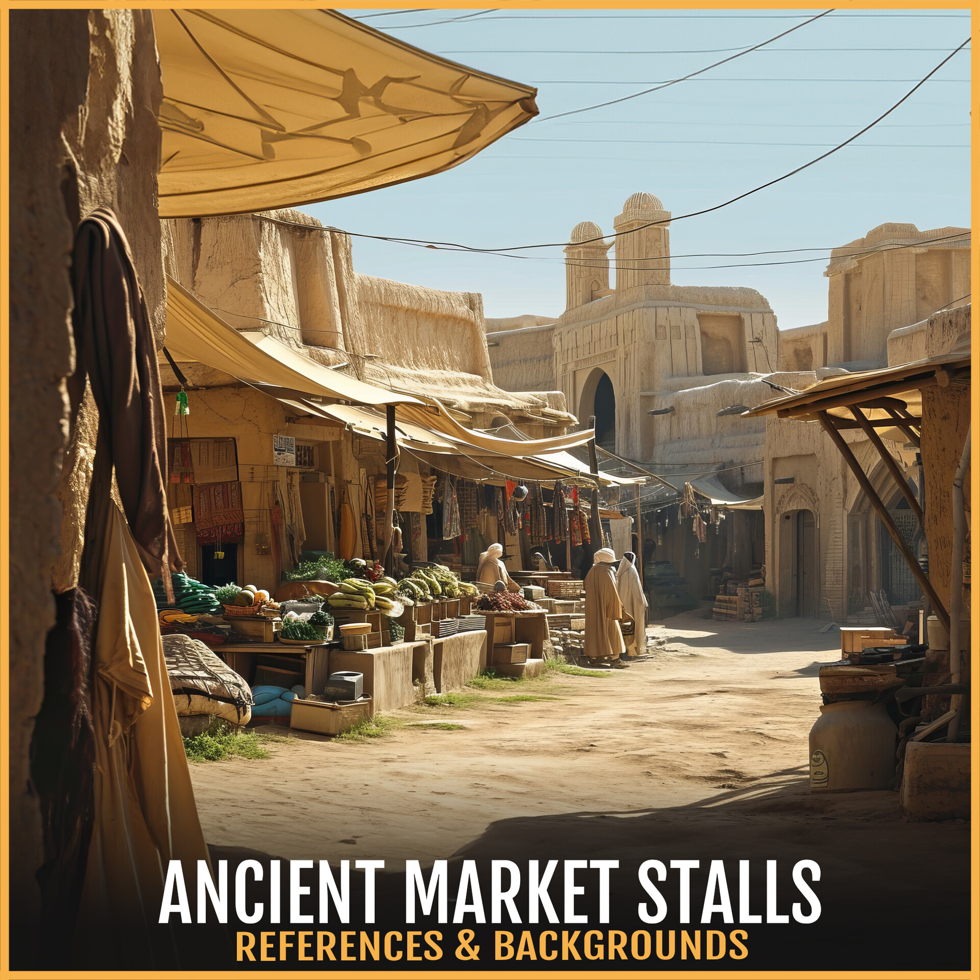 ArtStation - 202 Ancient Market Stalls