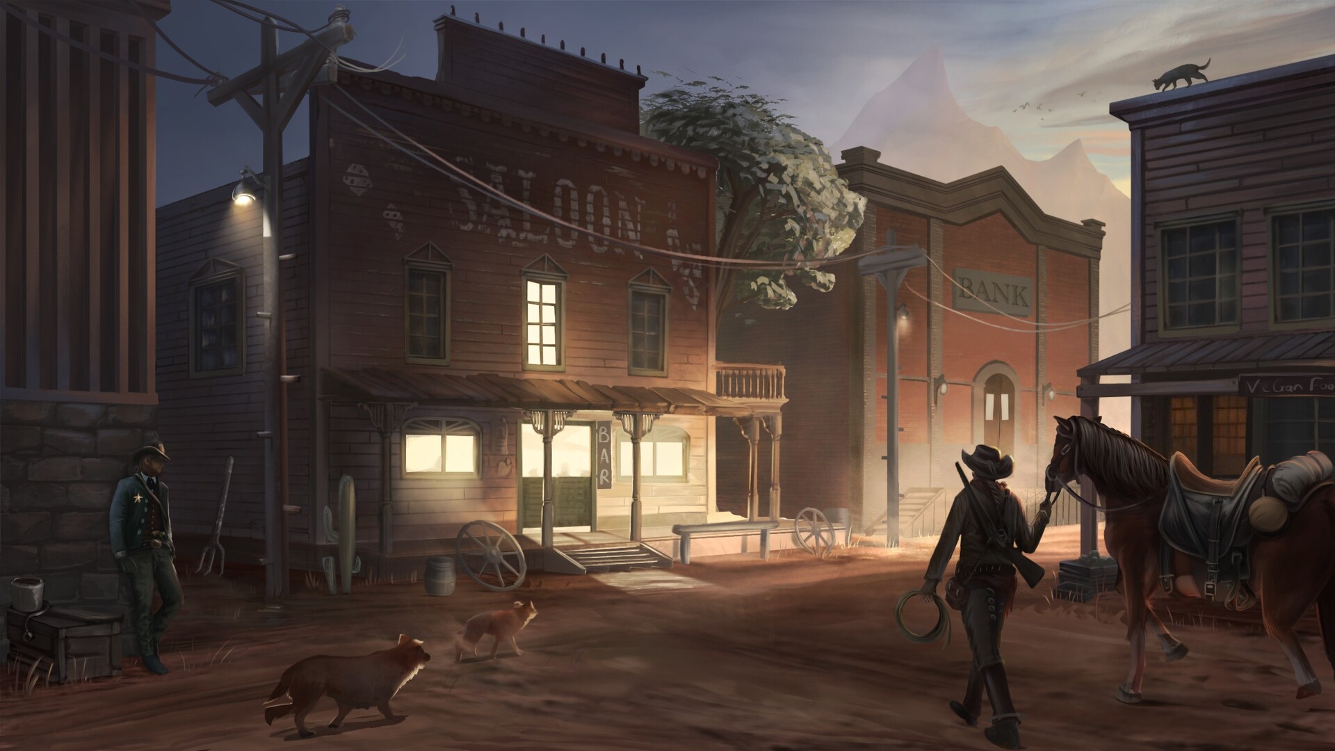 ArtStation - Saloon Concept Art/ Environment Concept Art