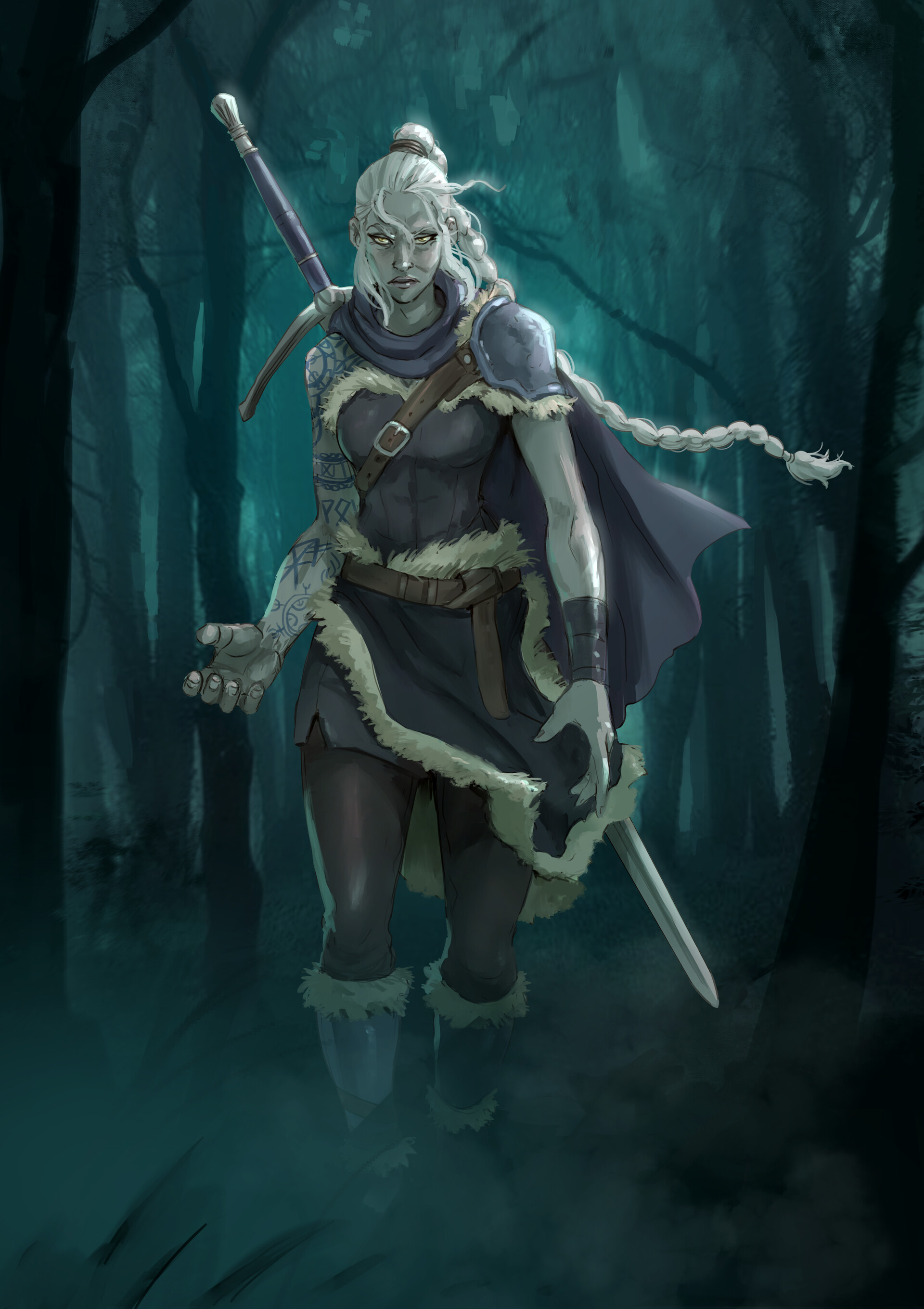 ArtStation - Female werewolf shifter.