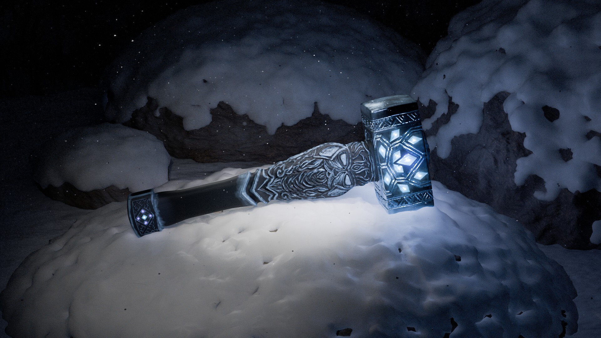 ArtStation - Ancient Viking's Battle Hammer