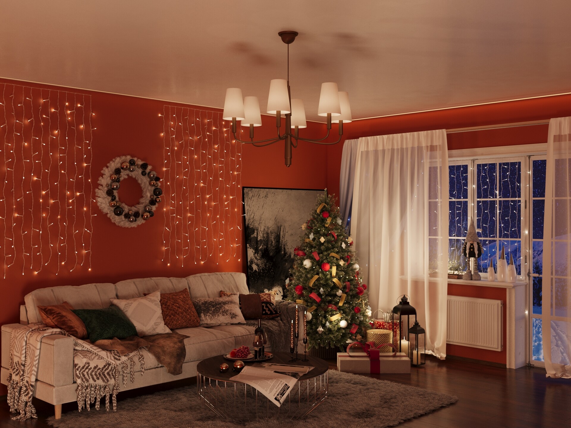 ArtStation - Christmas room design