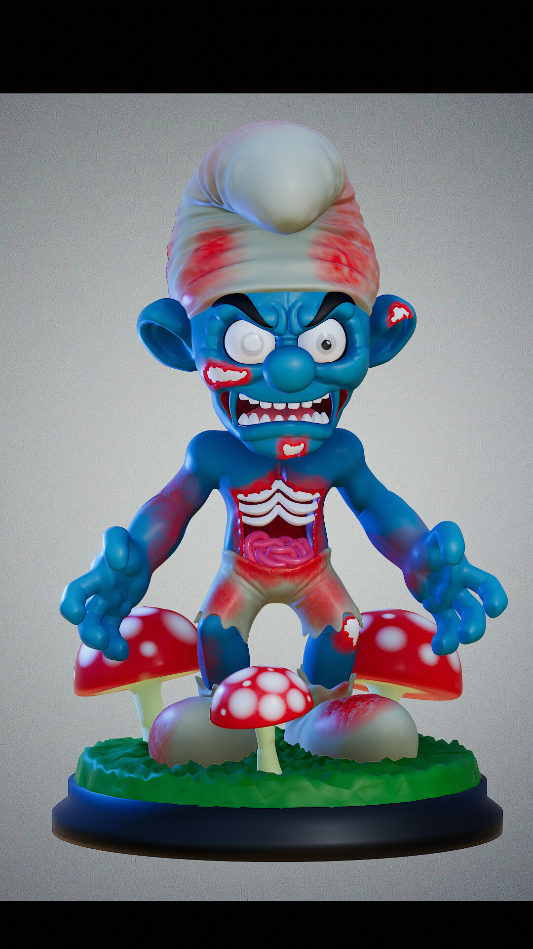 ArtStation - Zombie Smurf