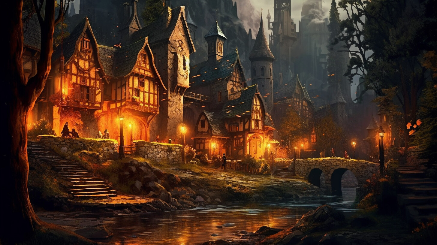 Concept Art - +300 Stylized Magical Medieval Environment (4k) | Vol_120