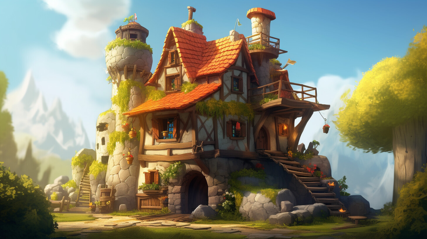 Tika Concept - +300 Stylized Magical Medieval Environment (4k) | Vol_120