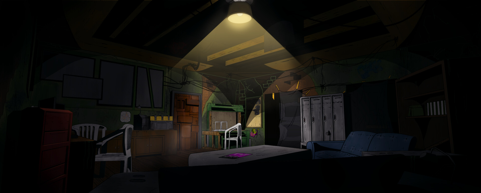 ArtStation - Hideout Environment - Visual Design 3 Project