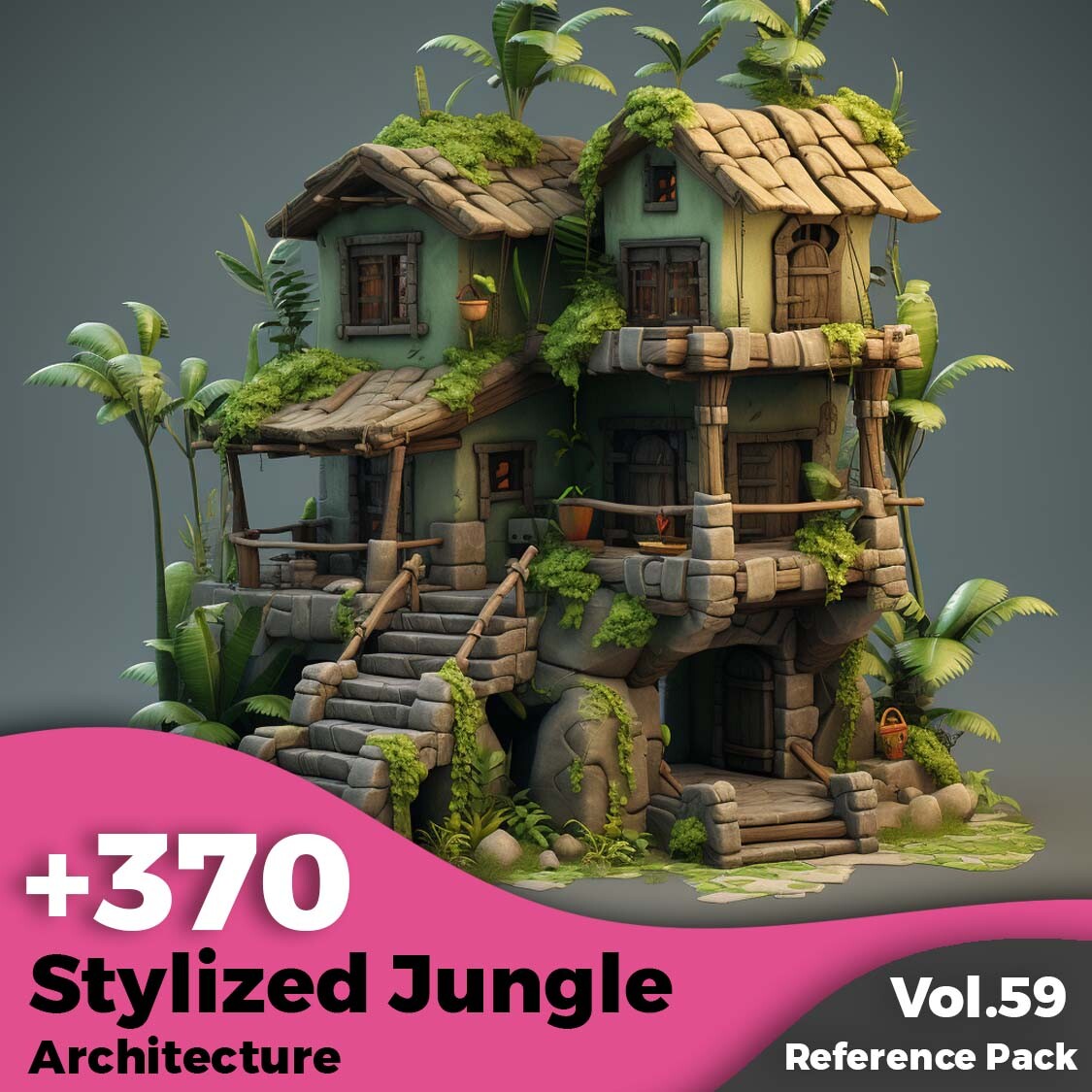 ArtStation - +370 Stylized Jungle Architecture Concept (4k) | Vol_59