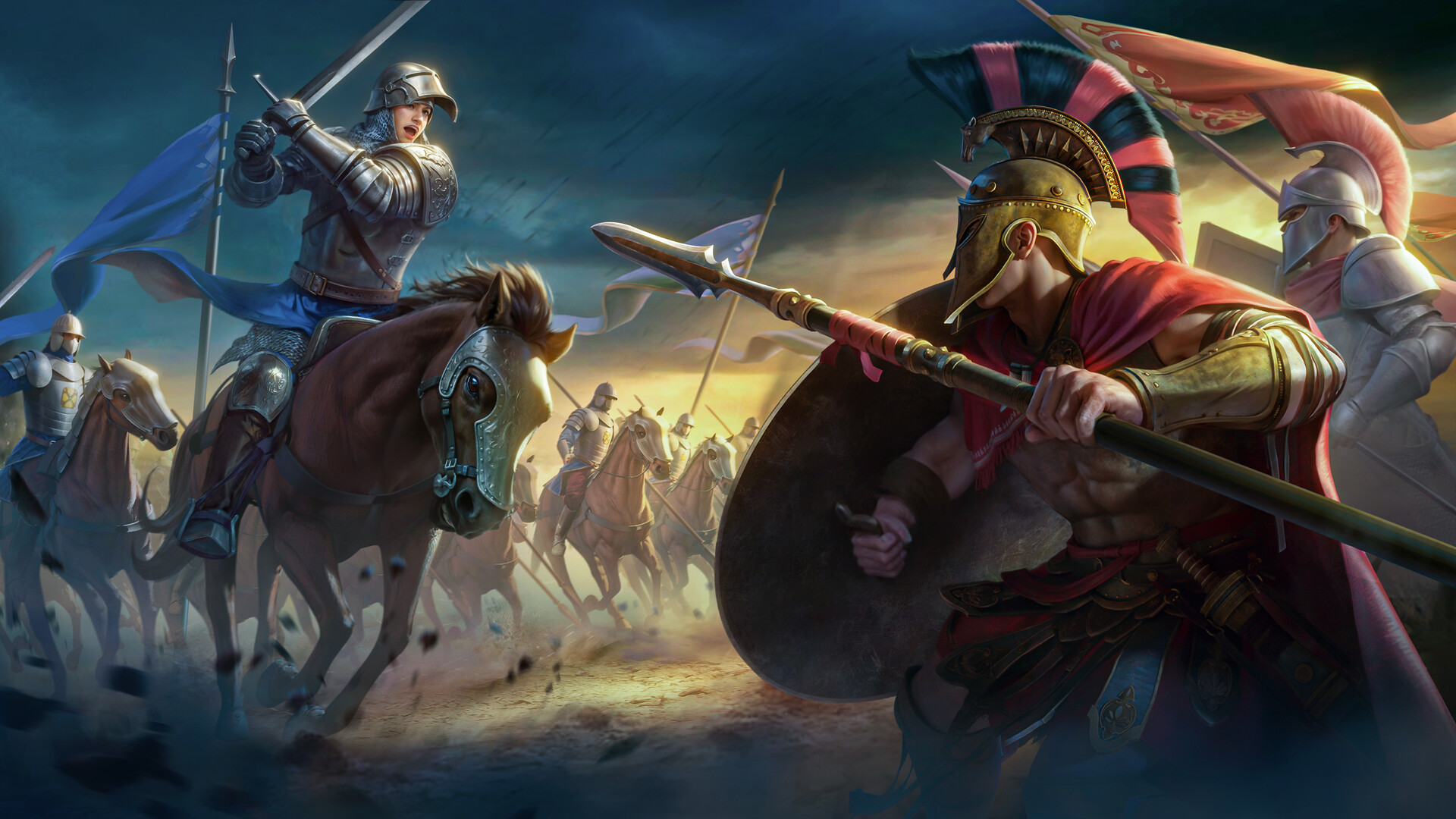 ArtStation - The war drums are beating, and it's a showdown at the peak