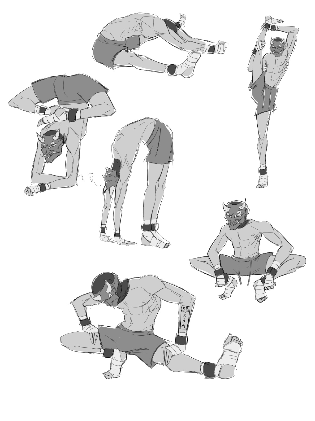 ArtStation - oni poses