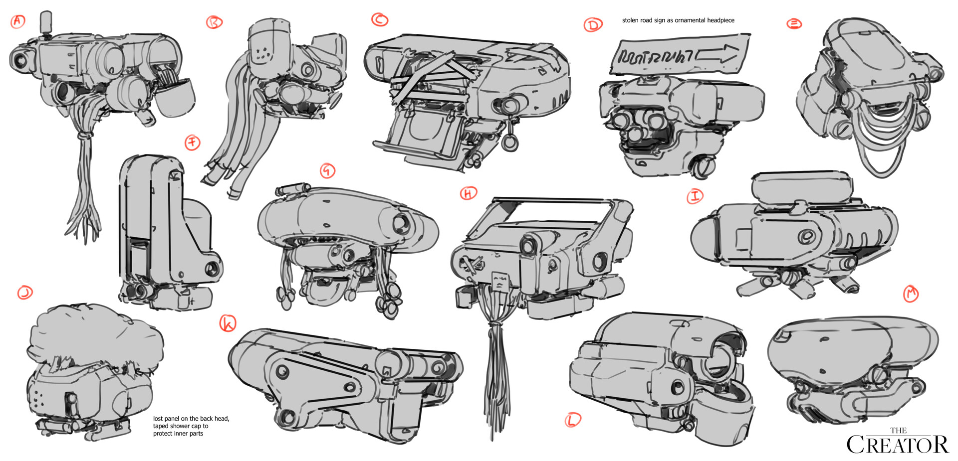 Sheng Lam - The Creator - vehicles and robot heads