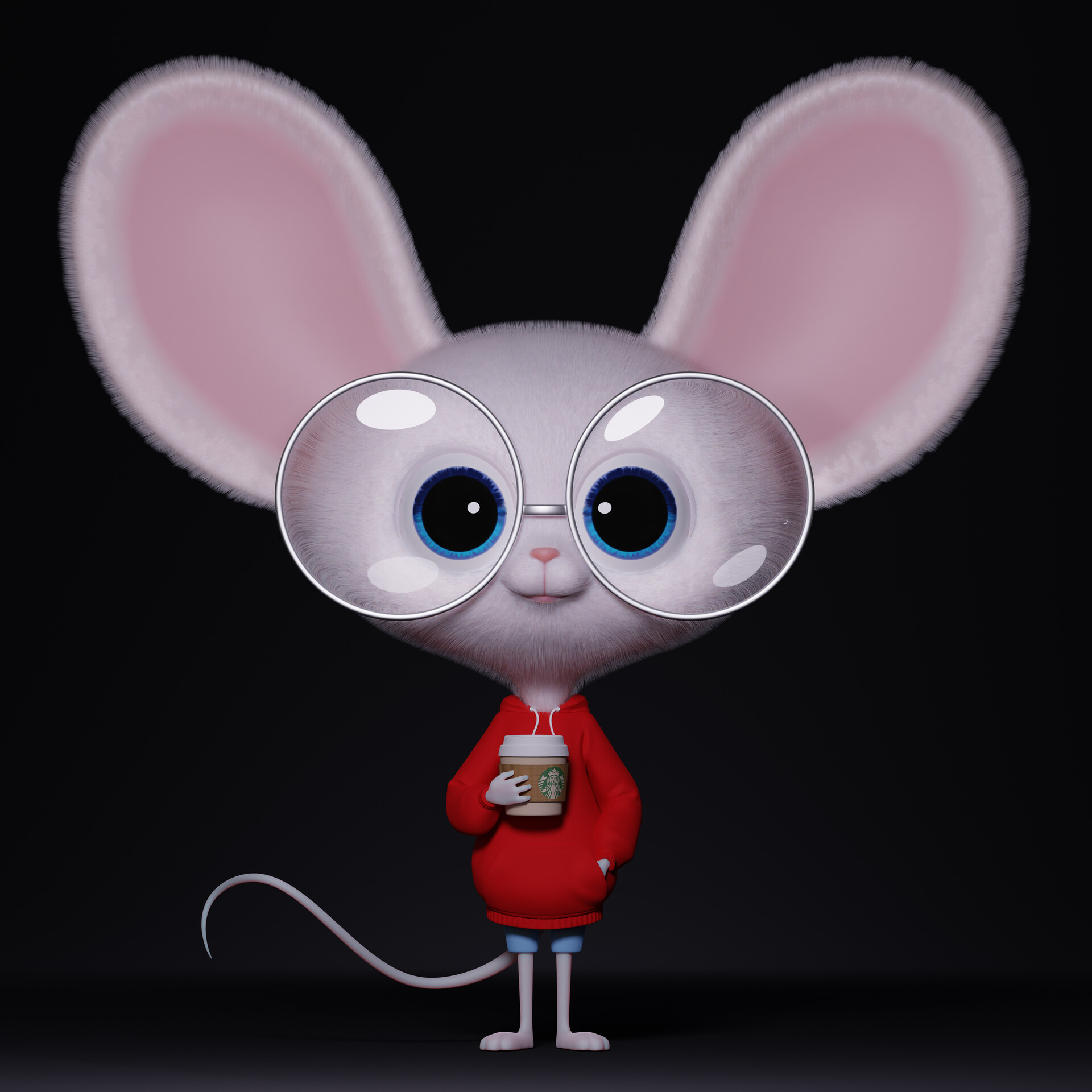 ArtStation - a mouse with coffee 🐭☕️