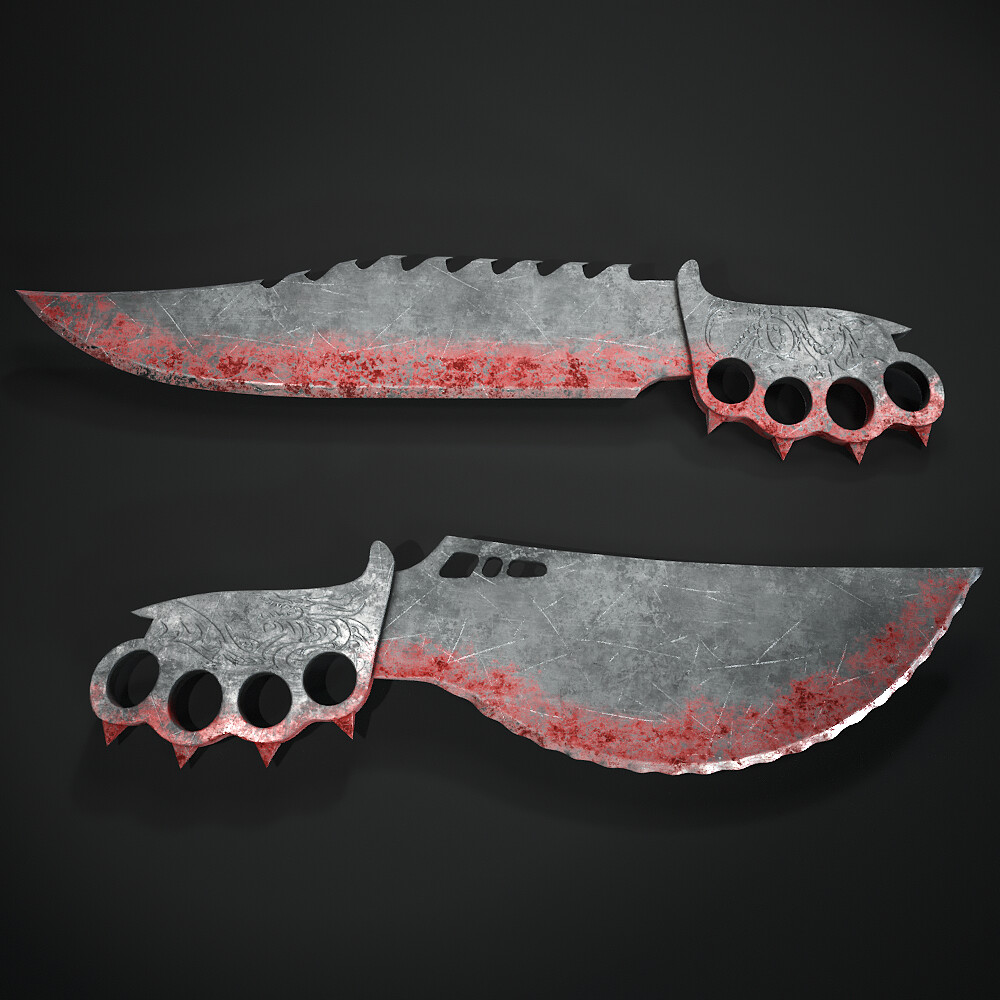 ArtStation - Post-Apocalyptic Weapons Knuckles (Game-Ready)