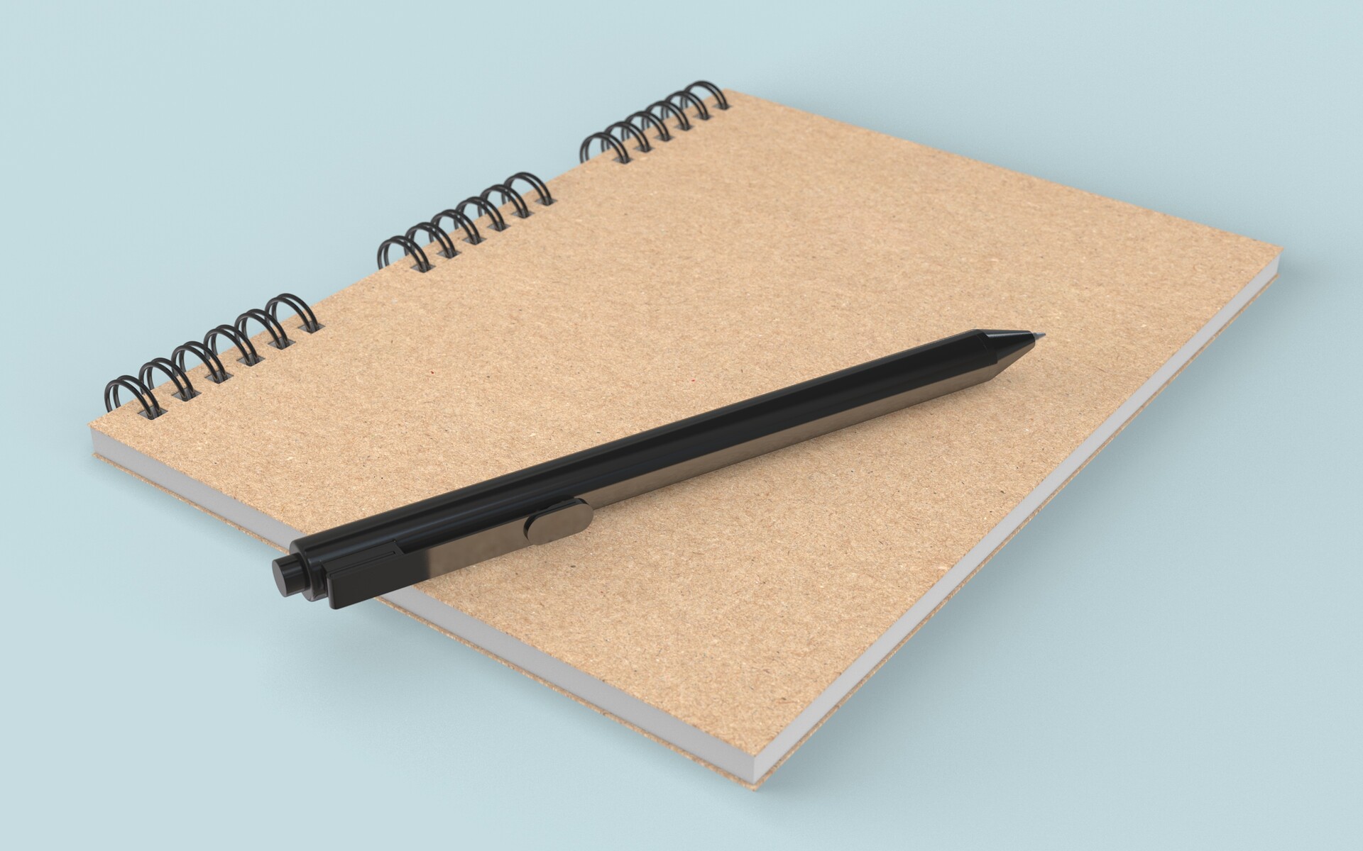 ArtStation - Notepad with Pen 3D Model