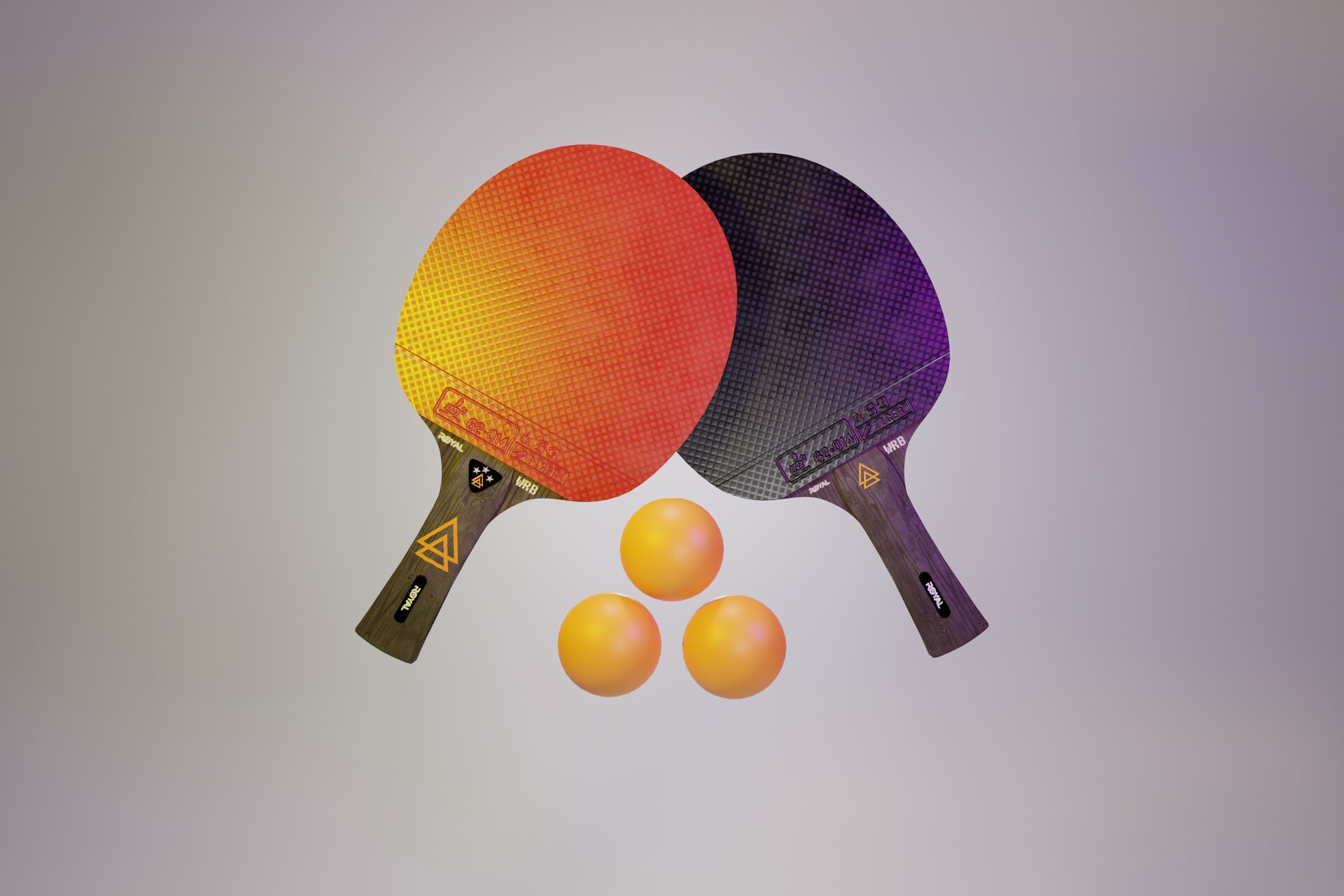 ArtStation - Table Tennis Rackets