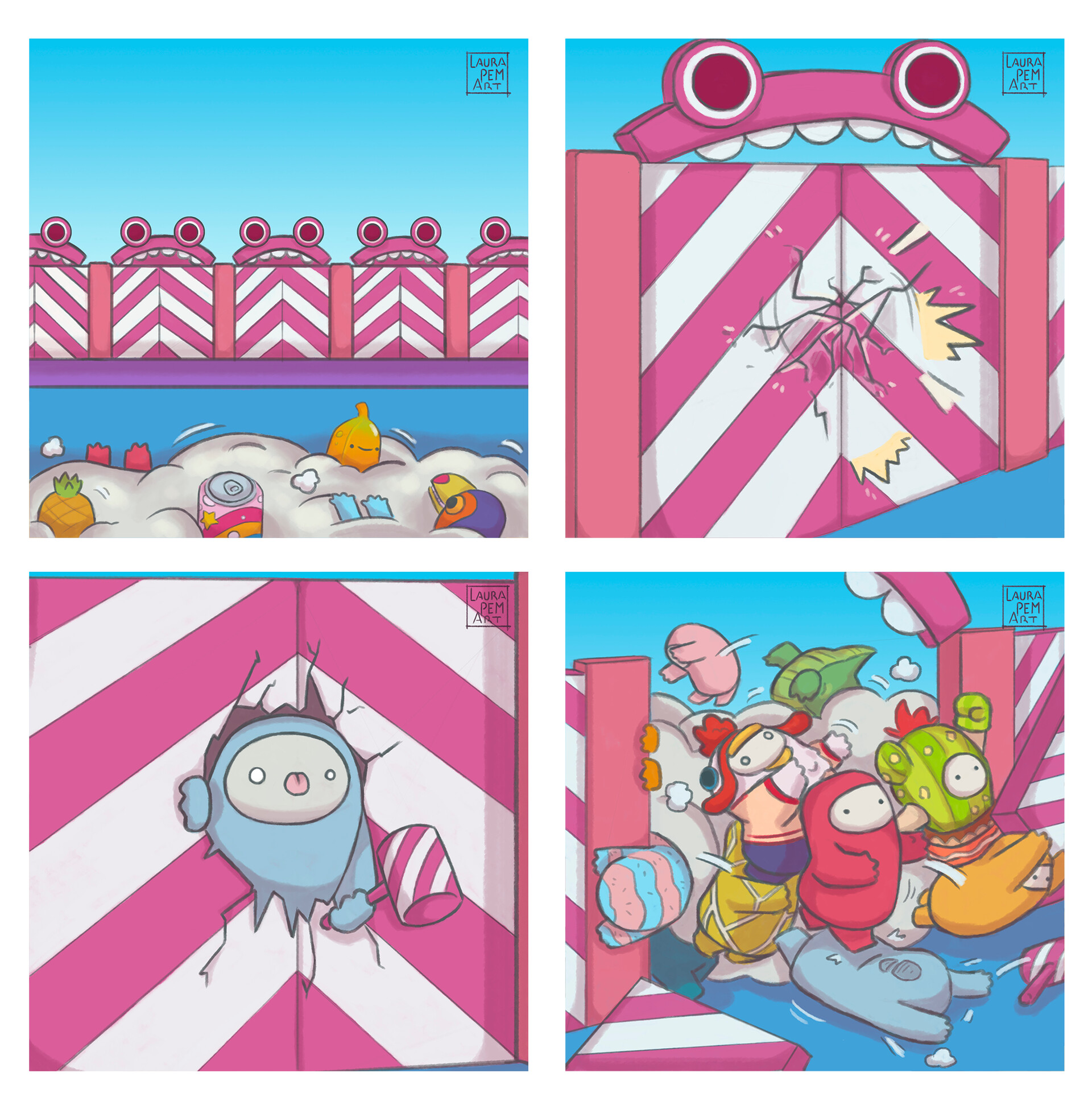 ArtStation - Fall Guys short comics