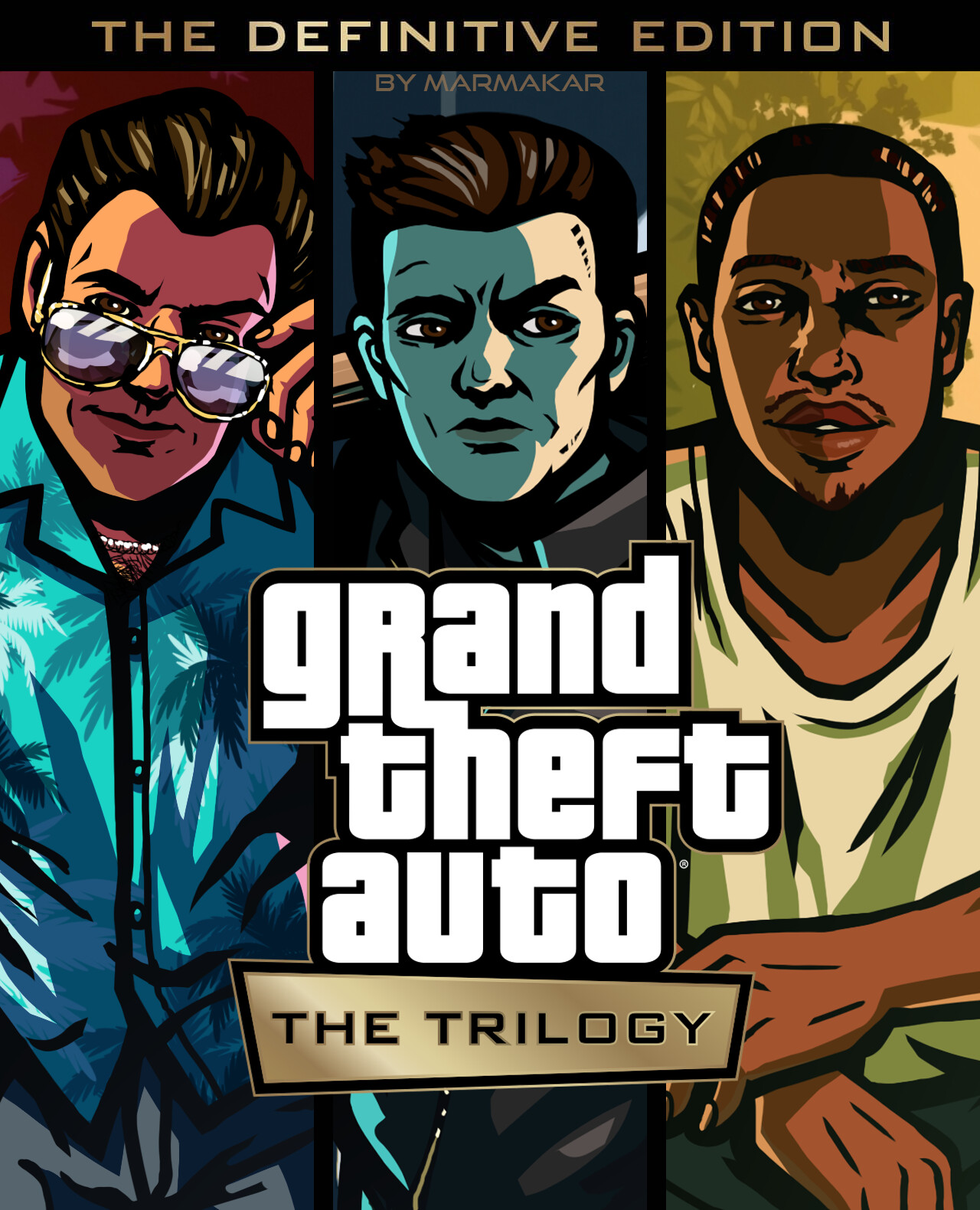 ArtStation - GTA The Trilogy Remastered Cover Art